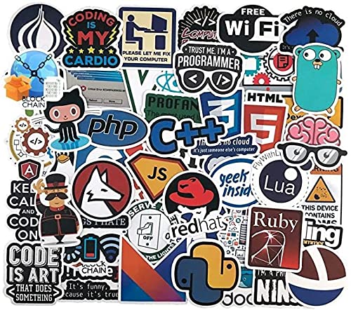 Sticker Fever 3m Vinly 55 Laptop Stickers For Developer Coder ...