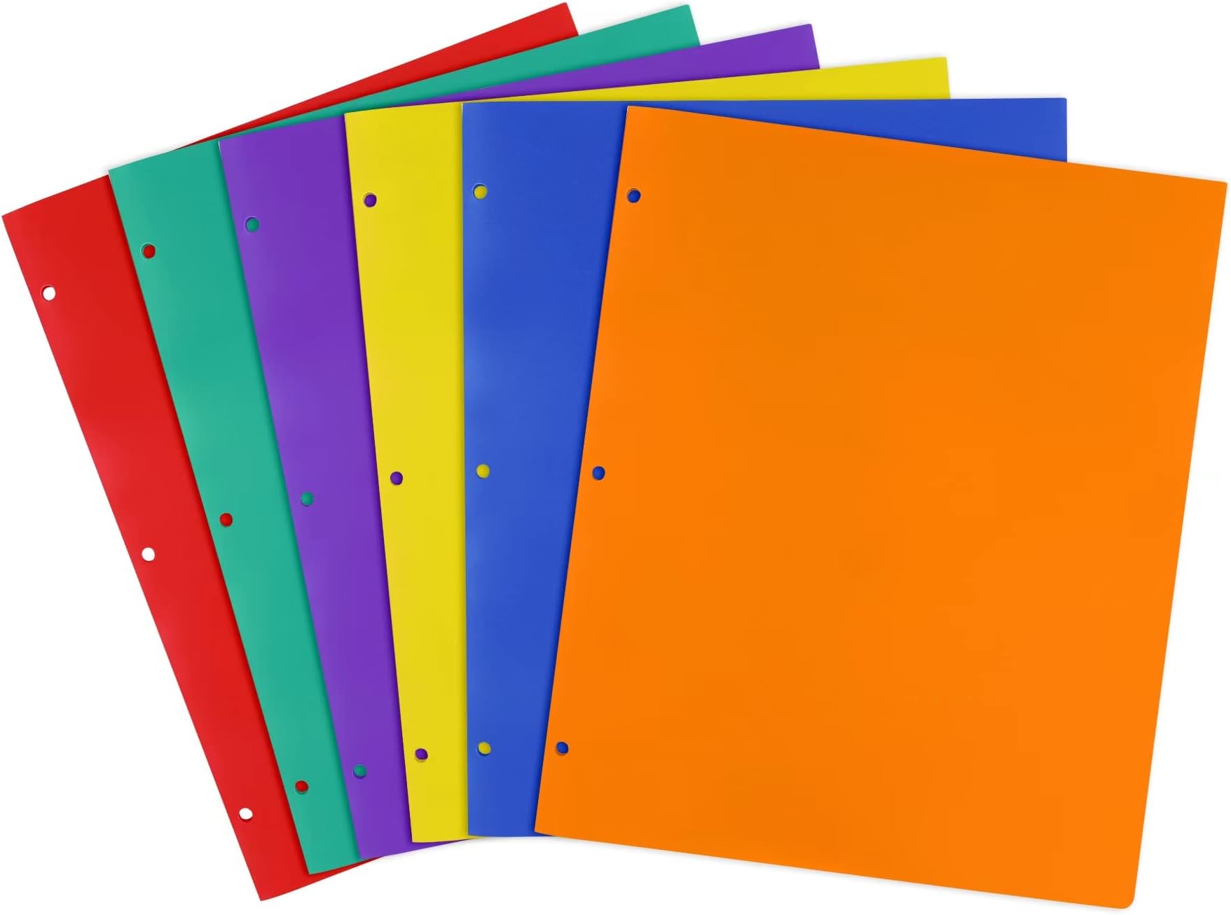 Amazon.com : Feosky Folders with Pockets, Plastic 2 Pocket Folders, 2 ...