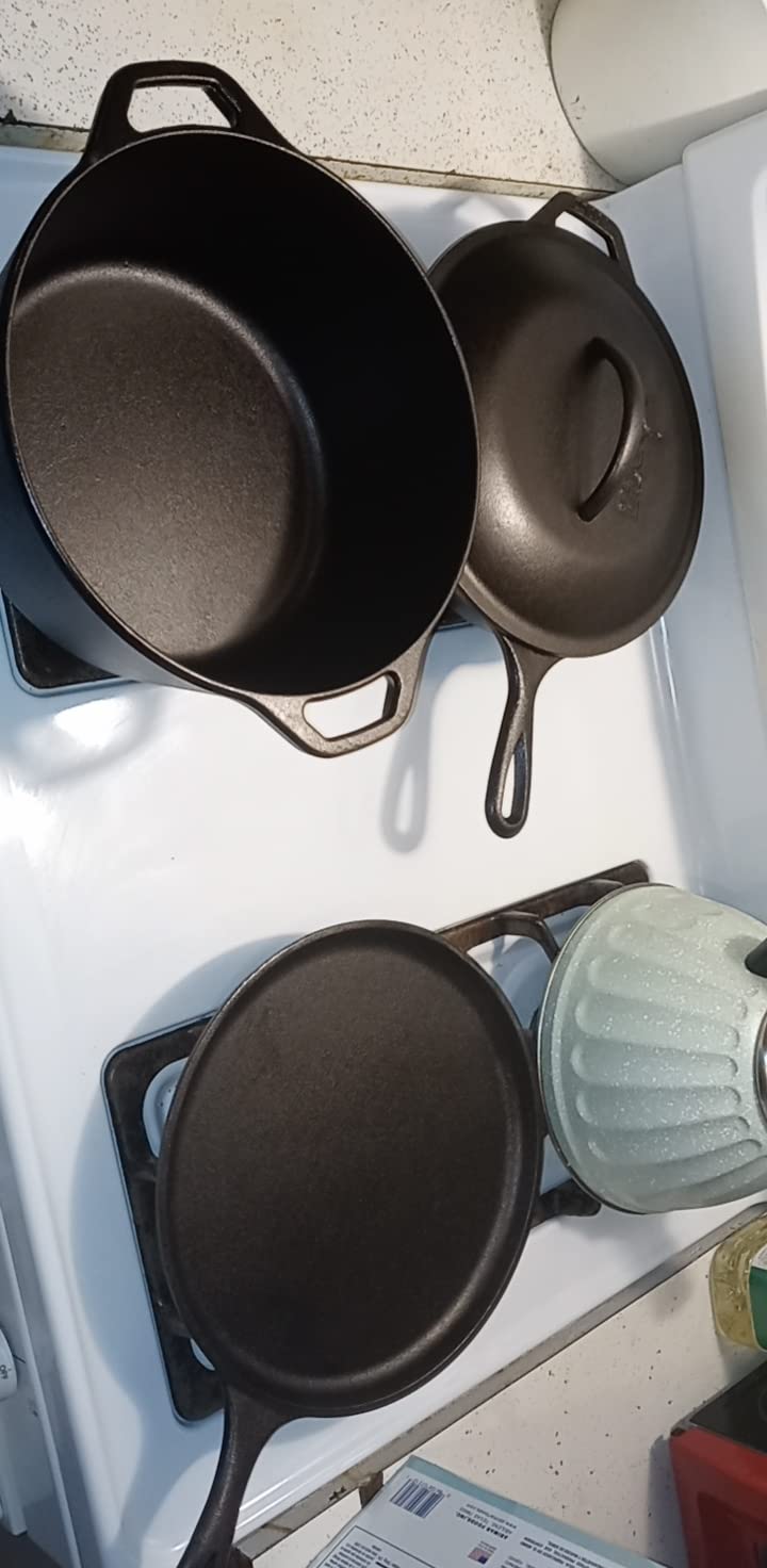 $13/mo - Finance Lodge Cast Iron 4-Piece Cookware Set, BLACK | Buy Now ...