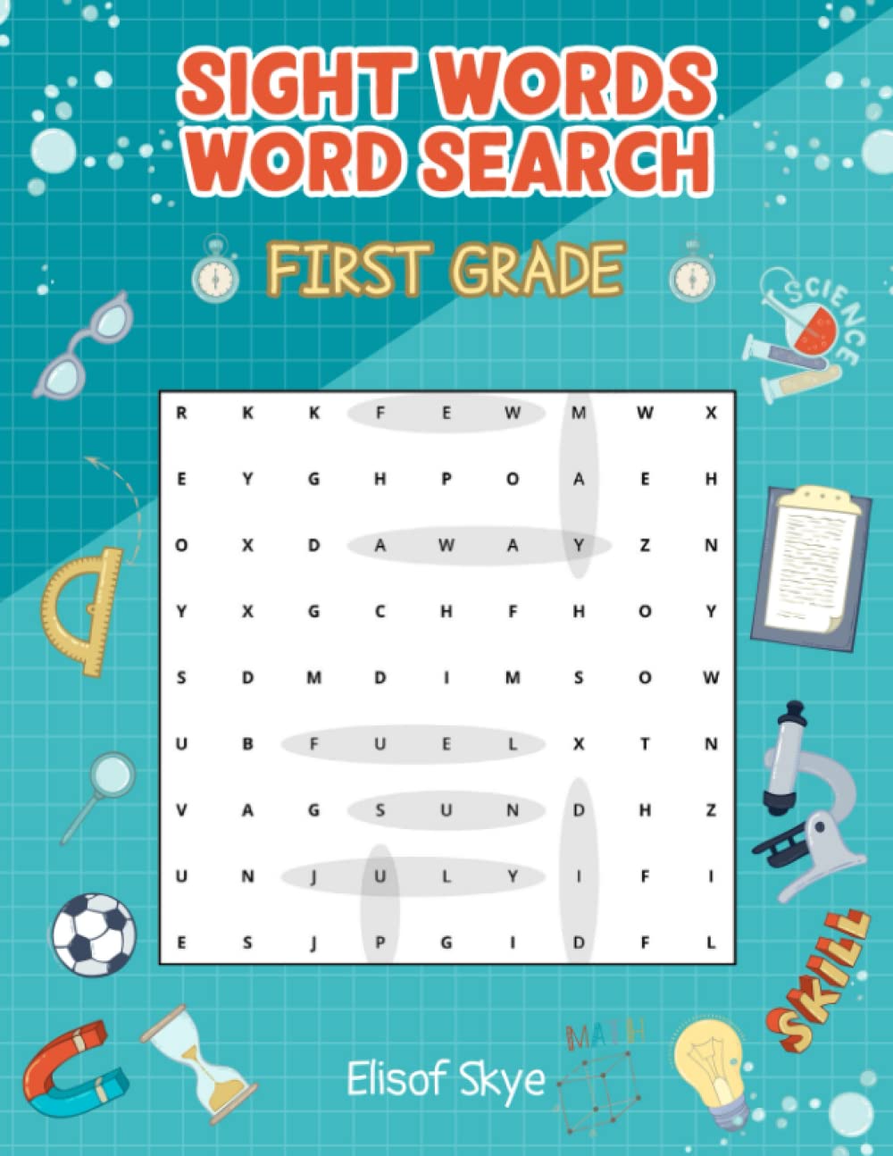 Sight Words Word Search First Grade: 70 Pages Word Find Puzzle Activity ...