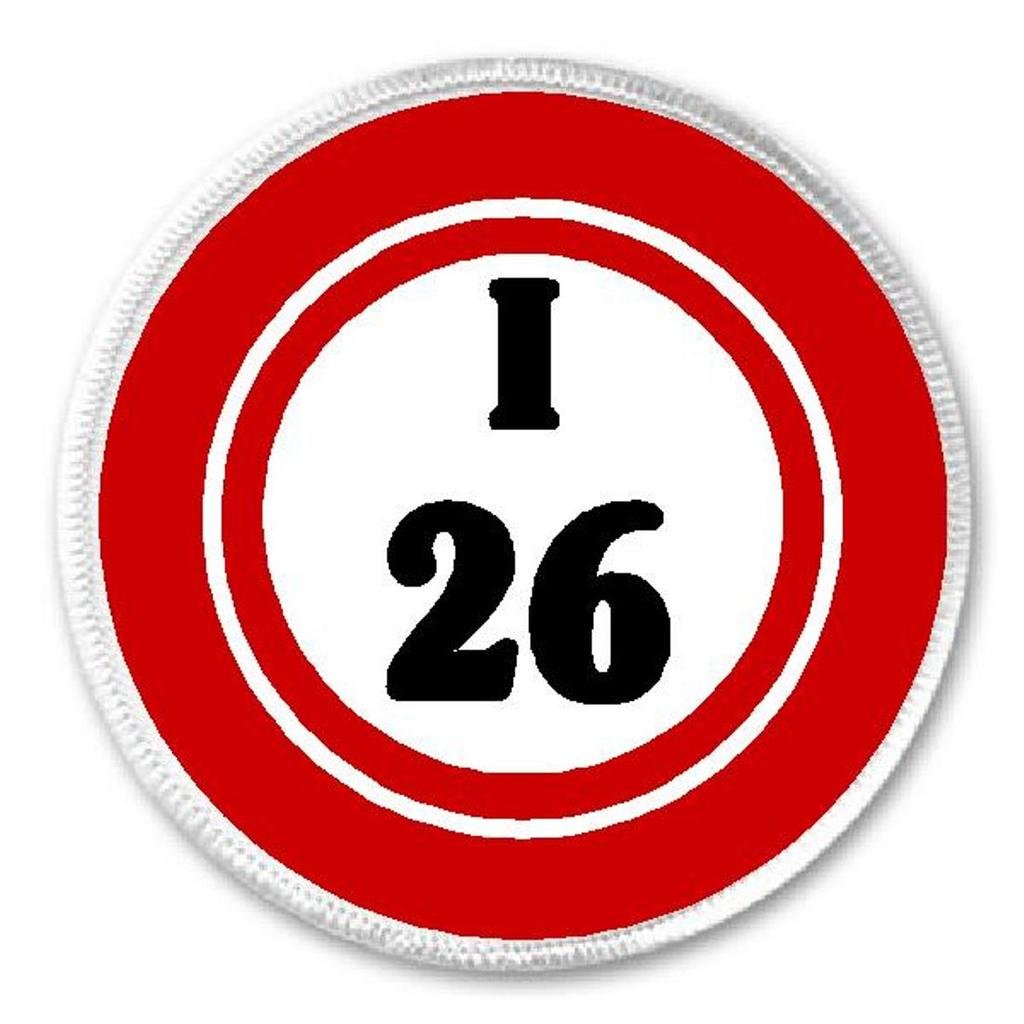 Amazon.com: I 26 I26 Bingo Ball - 3" Sew/Iron On Patch Game Hobby ...