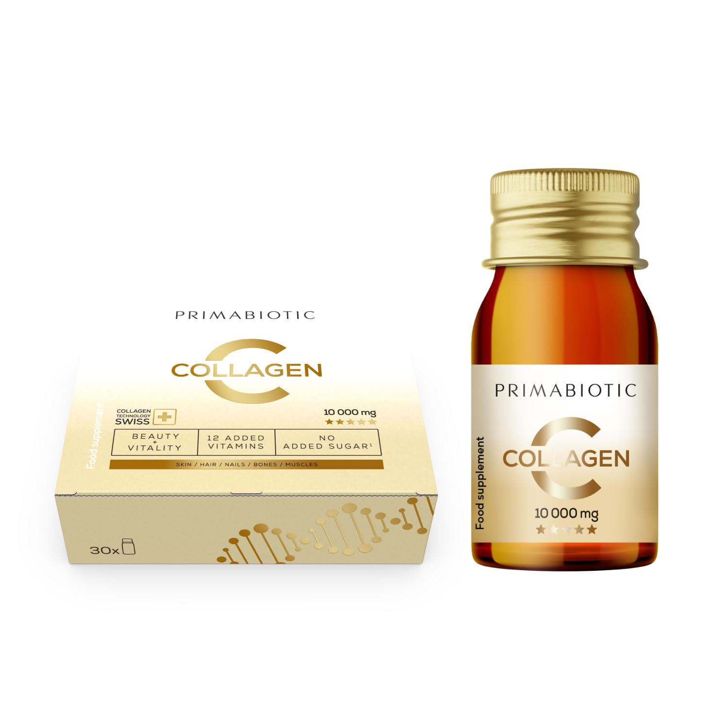 Primabiotic Collagen - Collagen Pack 30 Bottles 30 ml - High Collagen ...