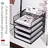 Amazon.com: 2/3/4-Tier Desk Organizer,Stackable Paper Tray,Metal Mesh ...
