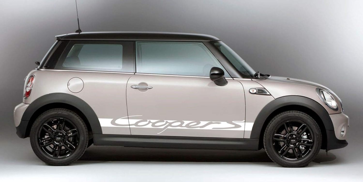 Amazon.com - NE Graphix Vinyl Side Stripe Decals for Mini Cooper S ...