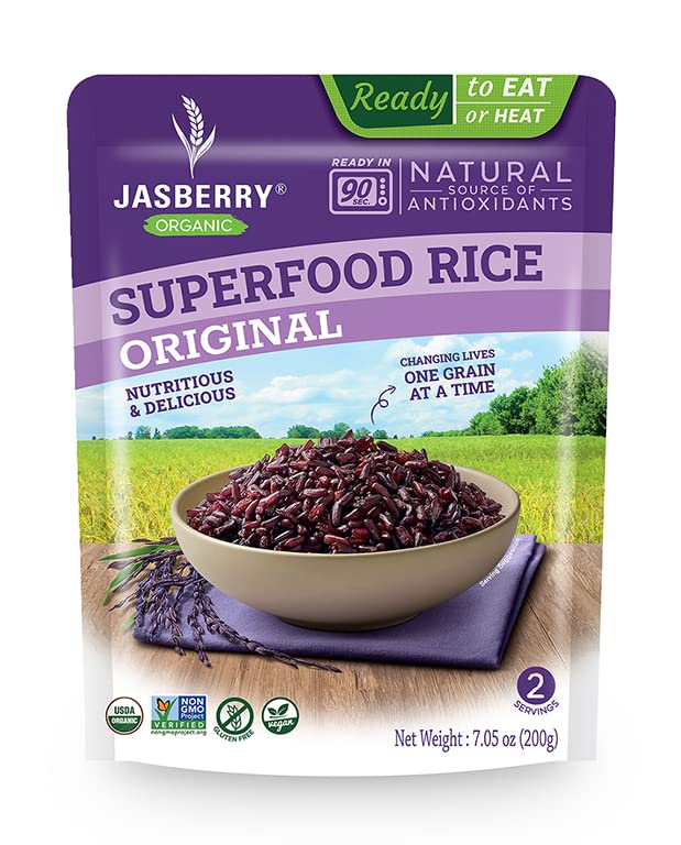 Amazon.com : Jasberry Organic Rice - Superfood Rice with High ...
