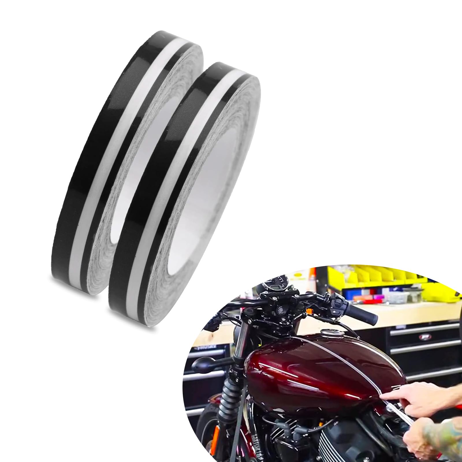 Snapklik.com : Slykew Pack-2 Car Waistline Body Stickers, Pinstripe ...