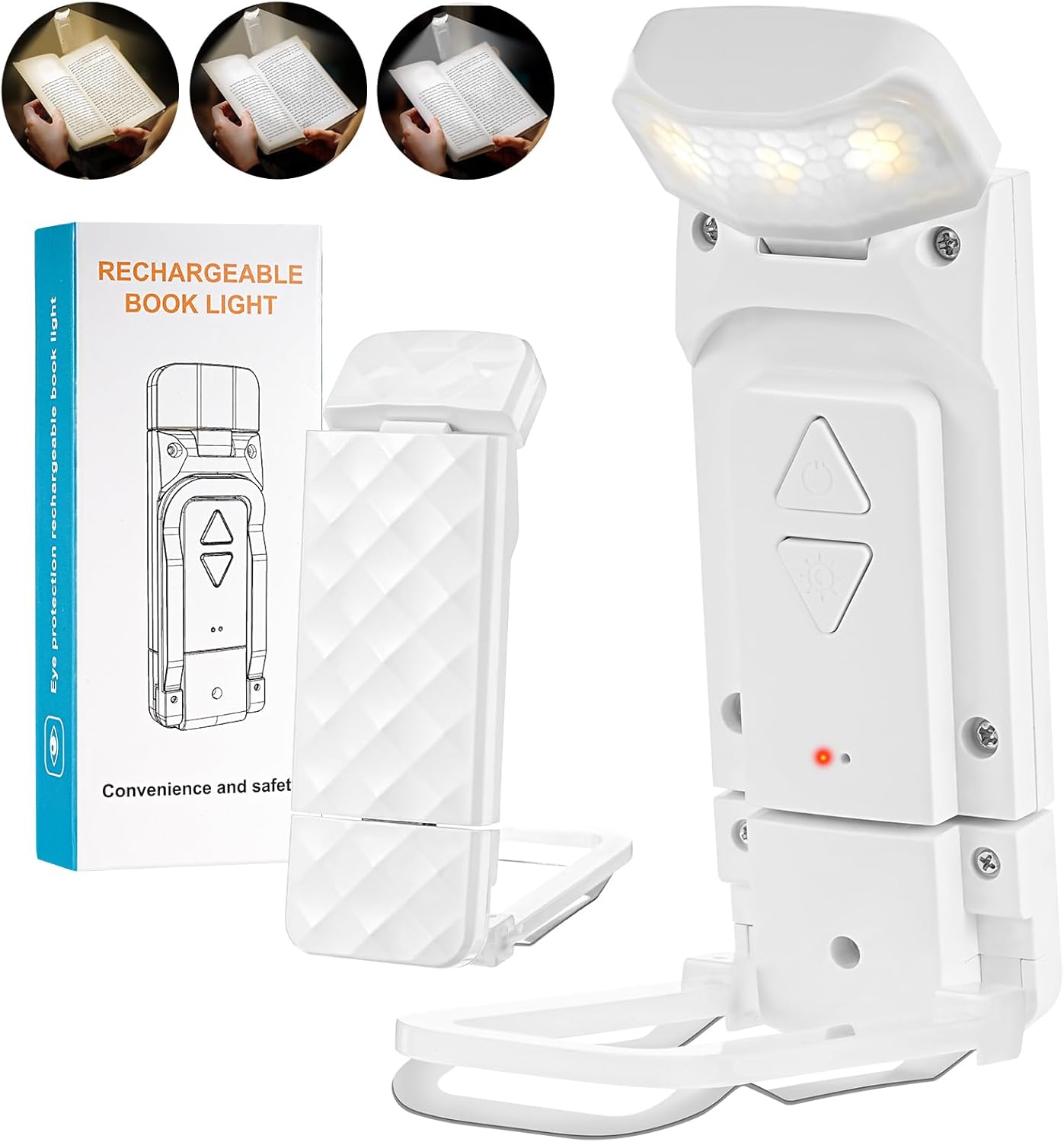 Book Lights for Reading at Night in Bed, USB Rechargeable Book Reading ...