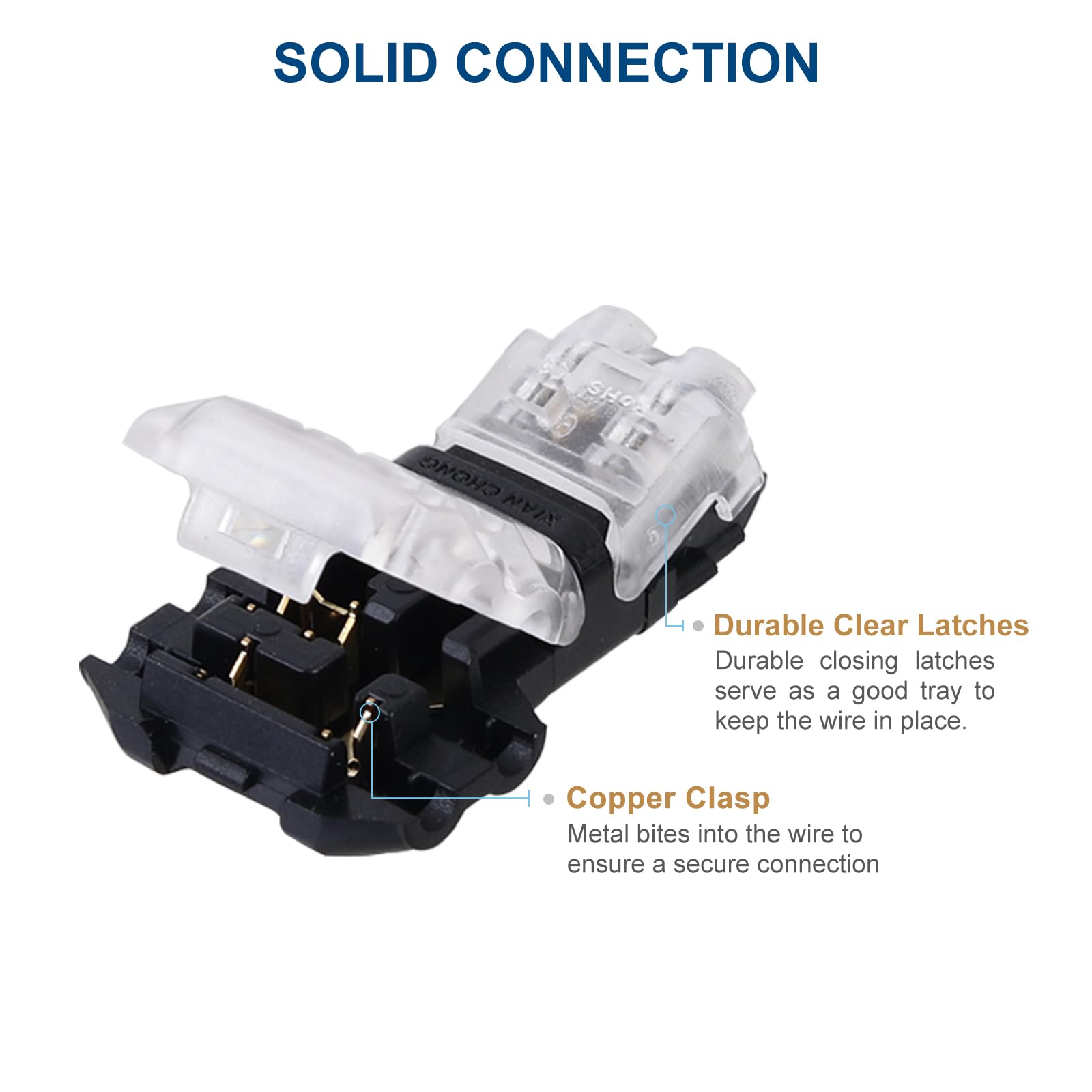 Snapklik.com : T Tap Wire Connectors For 16-18 AWG, Self-stripping Wire ...