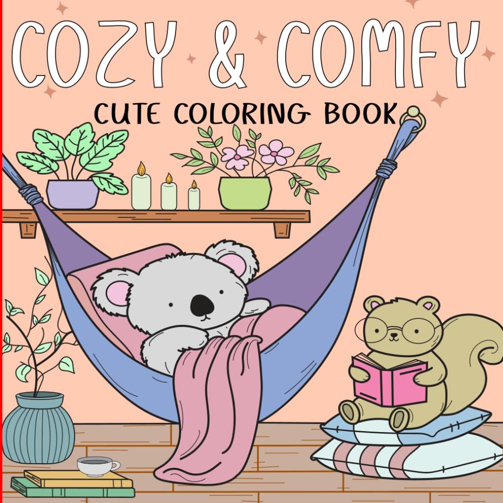 Amazon.com: Comfy & Cozy Coloring Book: Relaxing Coloring Book for ...