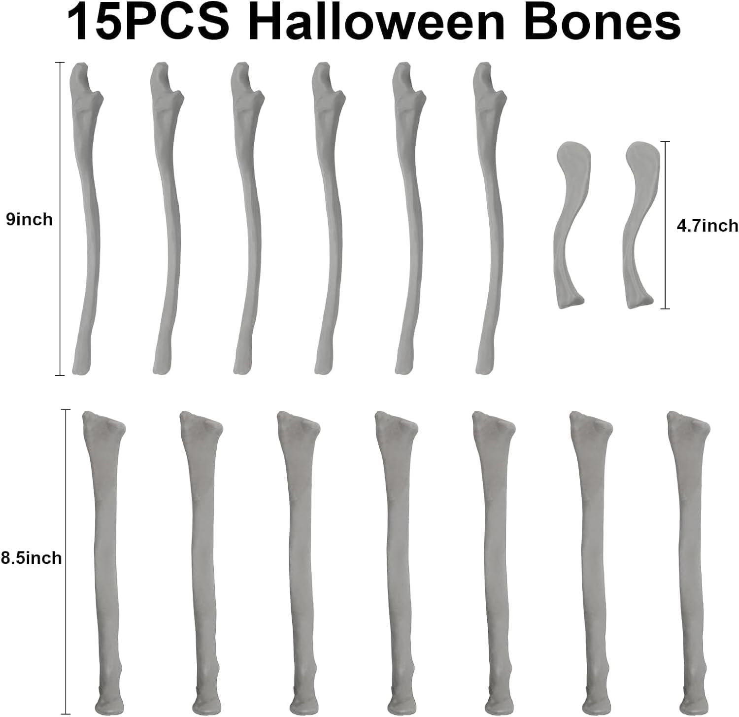 Snapklik.com : 15Pcs Skeleton Bones For Halloween Decoration - Life ...