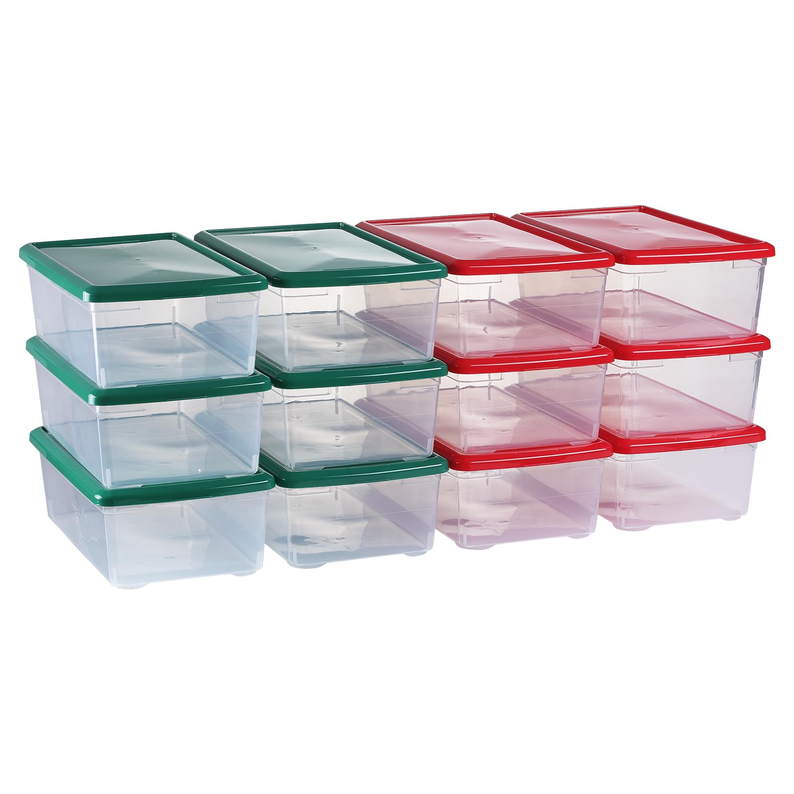 Snapklik.com : Novelinks 6 Qt Storage Box Clear Plastic Stackable Bin