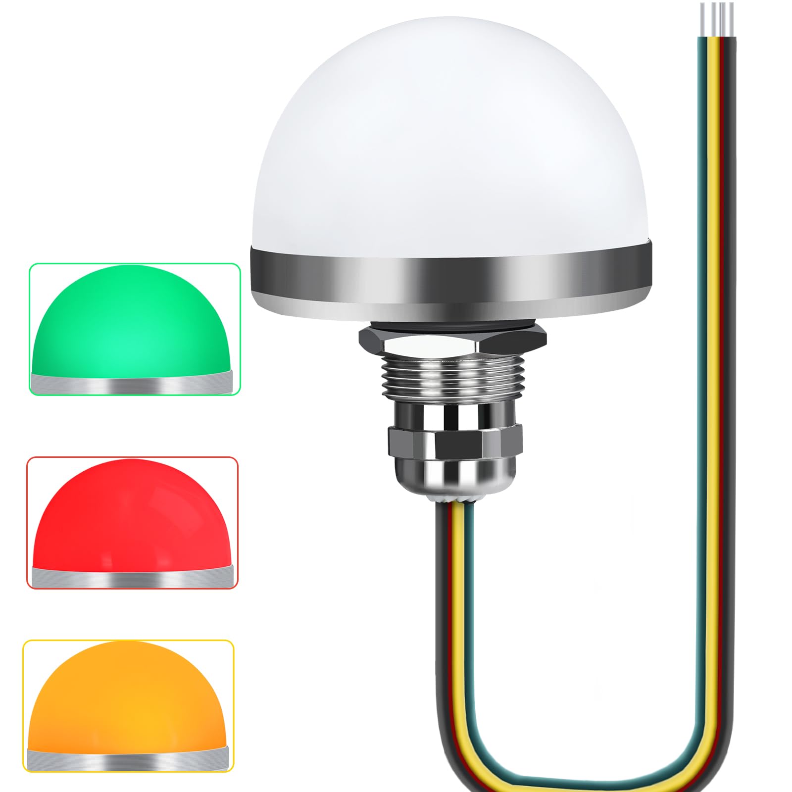 Snapklik.com : Mini Industrial Warning Lights 44mm 24V DC/AC LED 3 ...