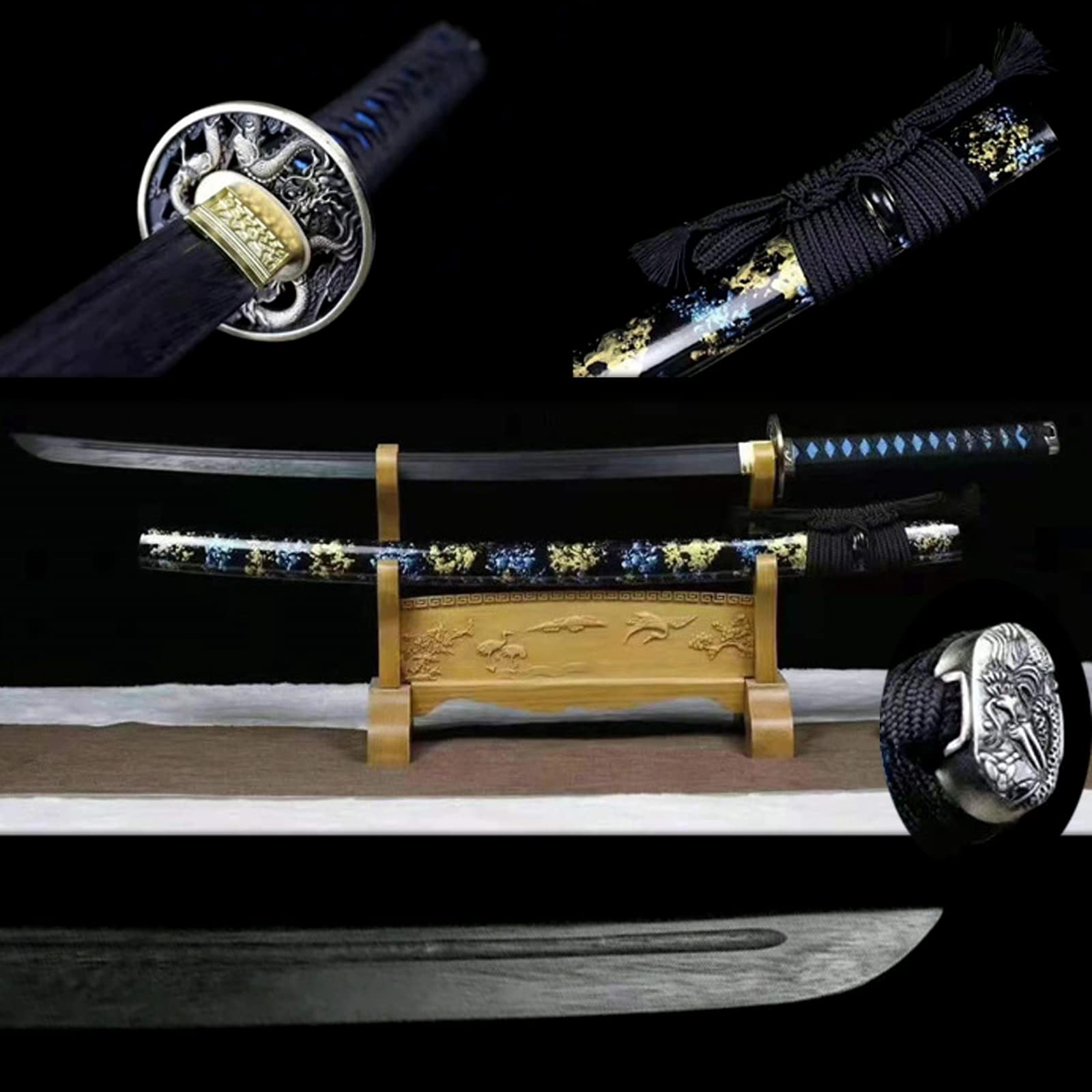 Buy 103cm Handmade Wooden ,Natural Rosewood Bokken,Solid Wood Painting ...