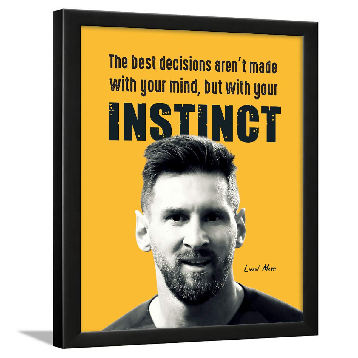 Buy Chaka Chaundh - Lionel Messi quotes posters - Messi quotes frame ...