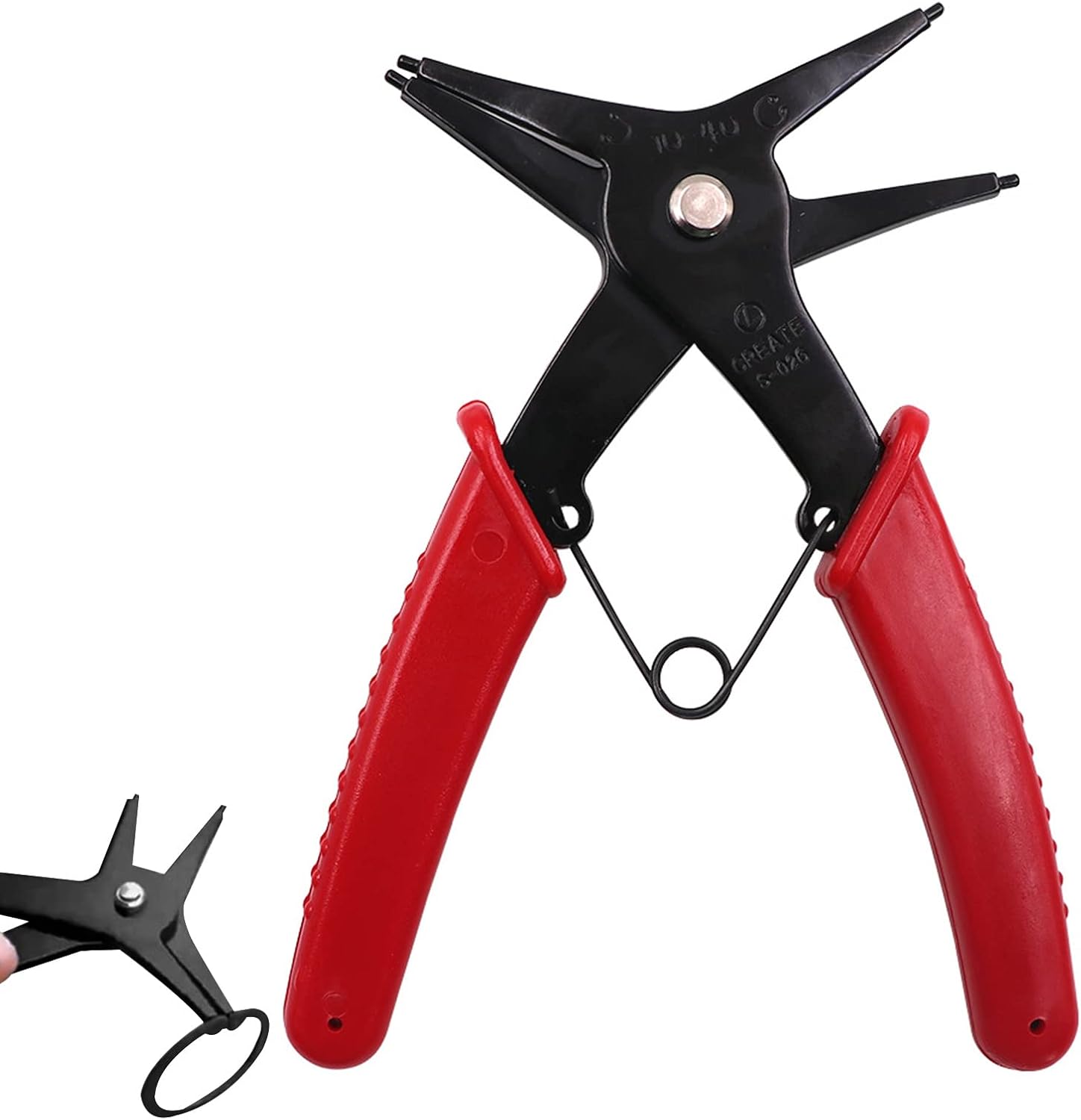 Circlip Plier, Adjustable Ring Removal Tool, Dual Purpose Circlip ...