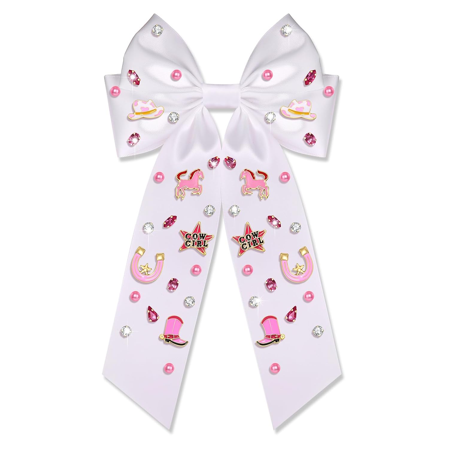 Amazon.com : Western Hair Bows for Women Howdy Cowgirl Hair Bow Clips ...