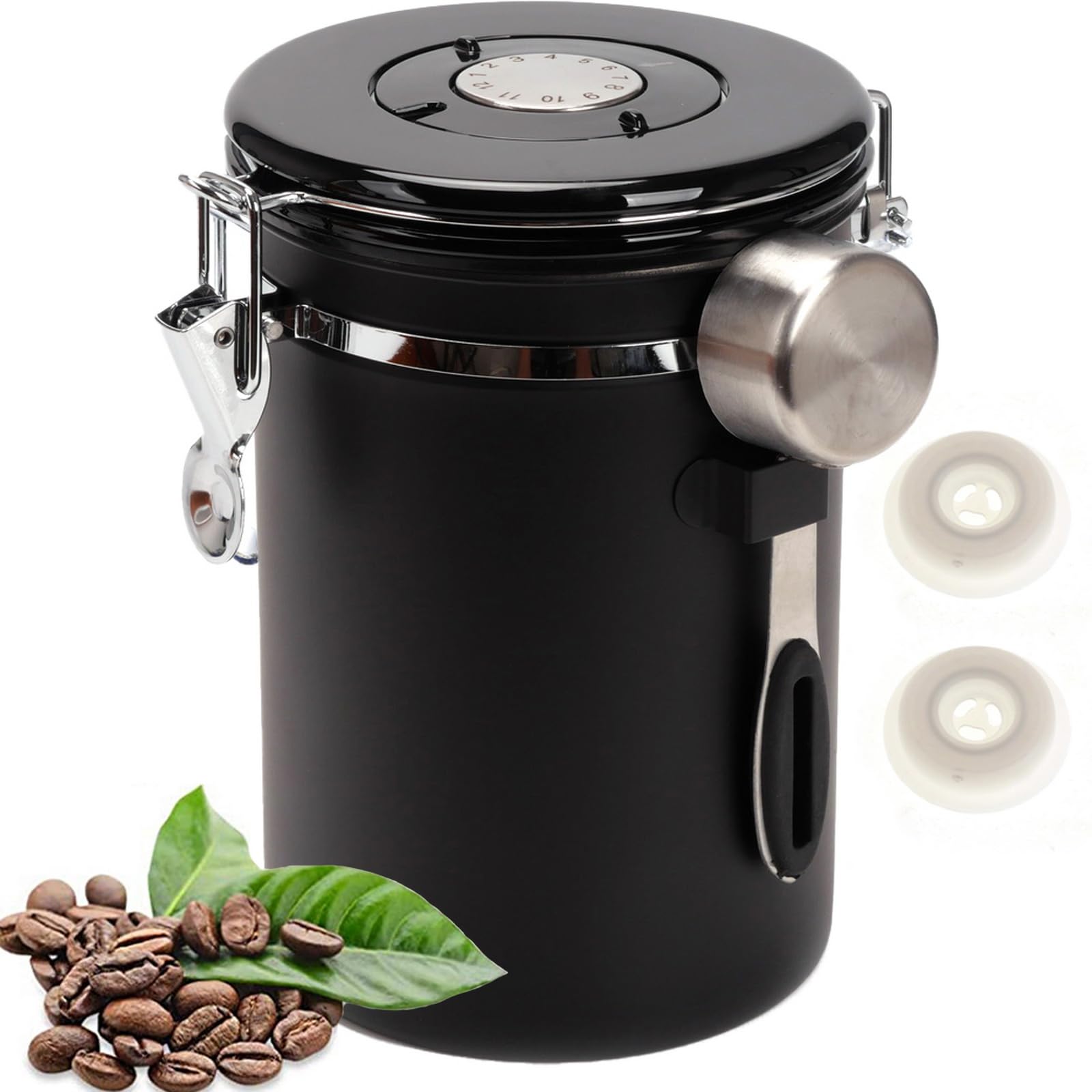 Amazon.com: SUEIANNMN1.8L Coffee Canister Airtight, 26oz Coffee Storage ...
