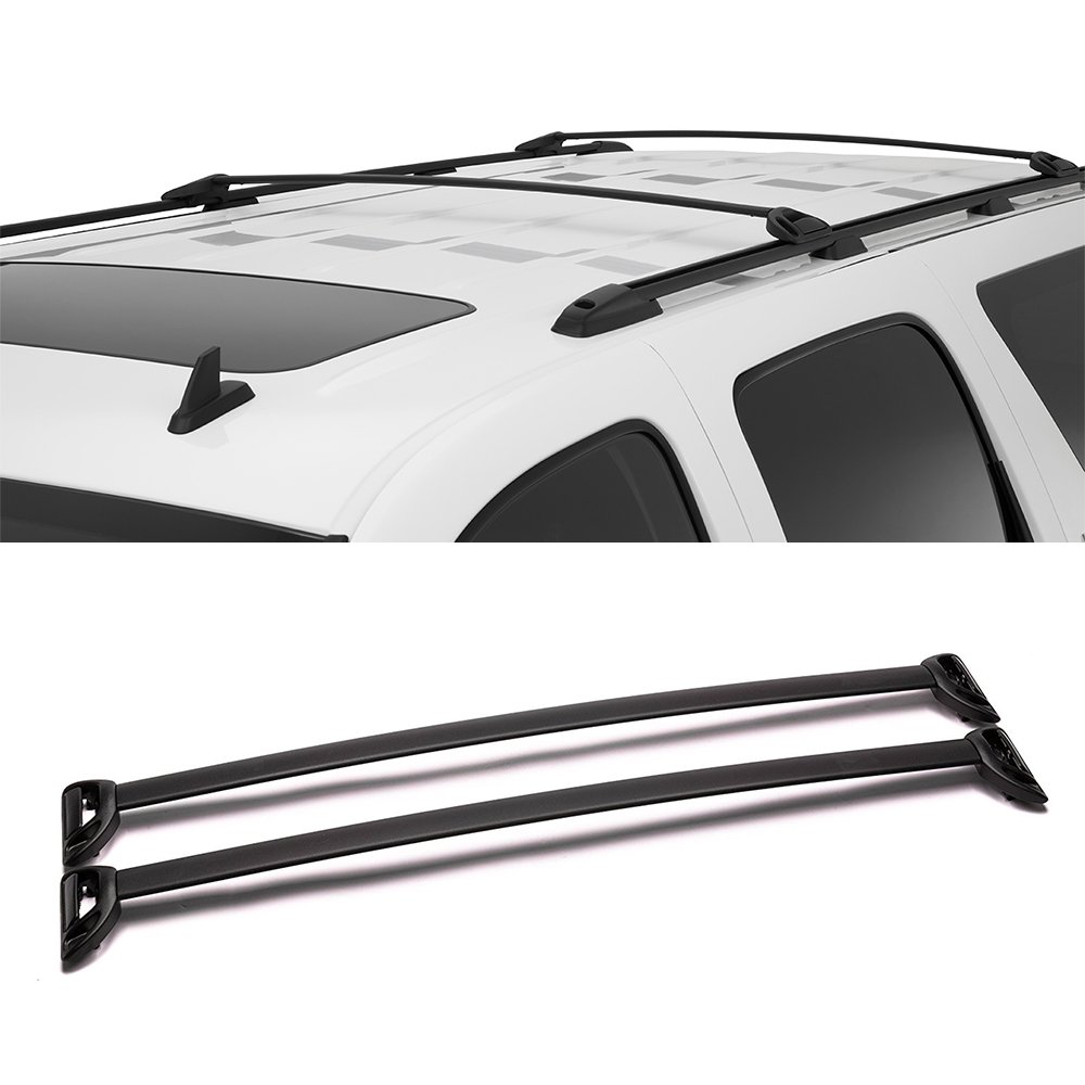 Amazon.com: CBX Auto 1 Pair Black Al Roof Rack Cross Bars Rail Carries ...