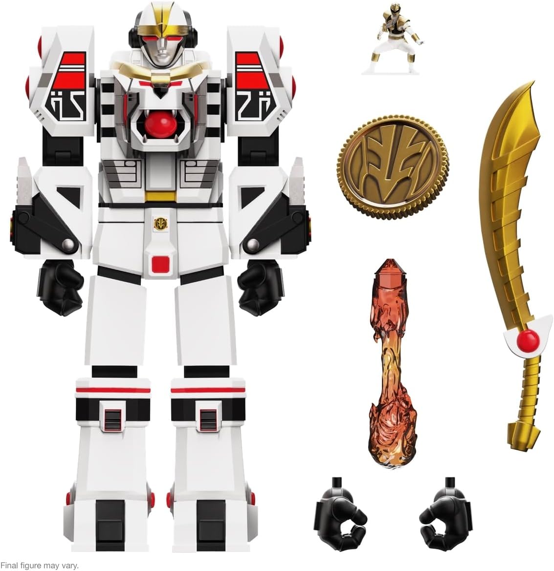 Amazon.com: Super7 ULTIMATES! Mighty Morphin Power Rangers White ...