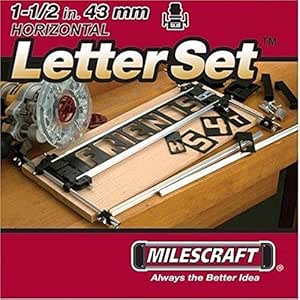 Milescraft 2202 1-1/2-Inch Horizontal Character Template Set for ...