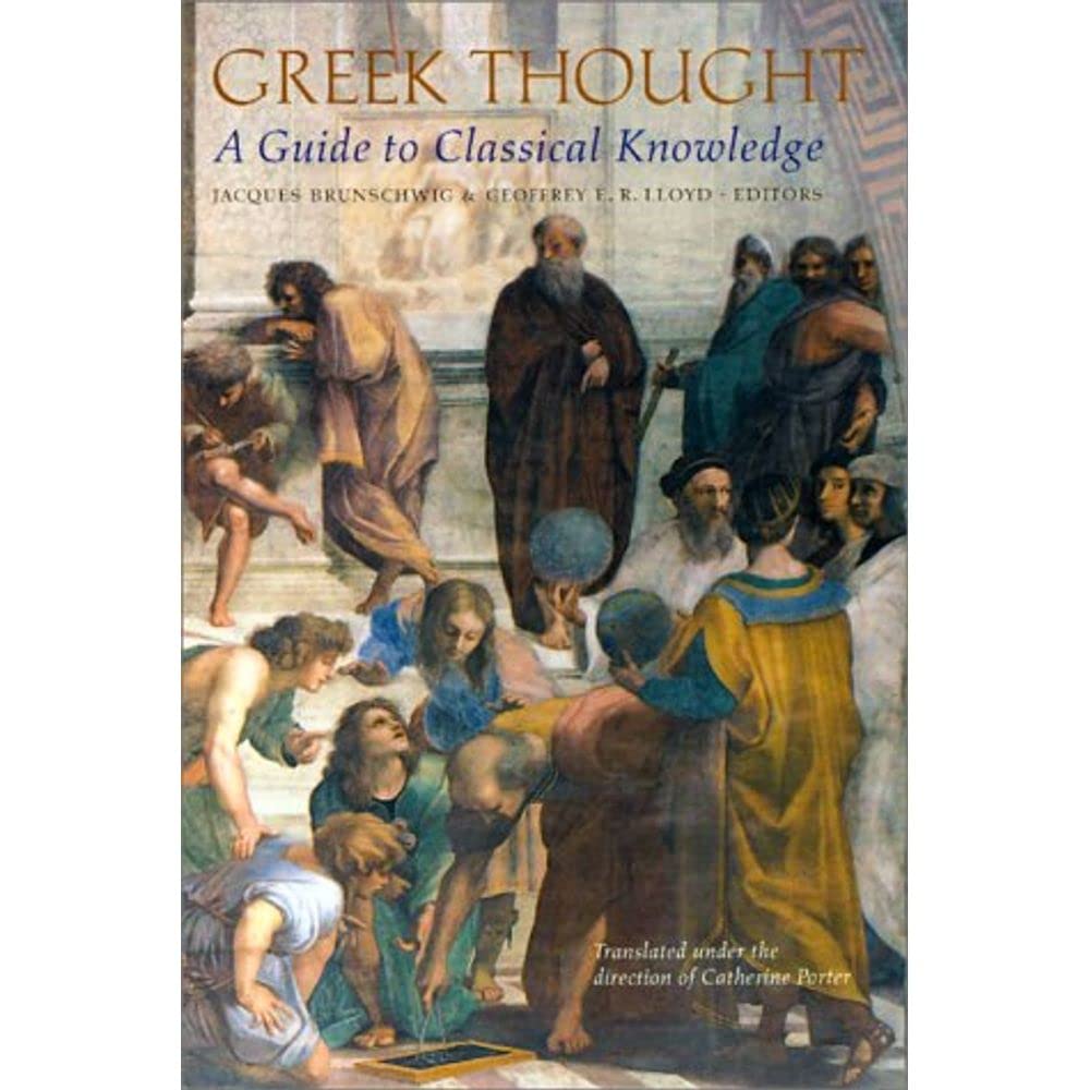 Greek Thought: A Guide to Classical Knowledge (Harvard University Press ...