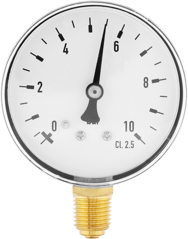 Compteur de pression, manomètre de compresseur d'air Y40 Iron Shell ...