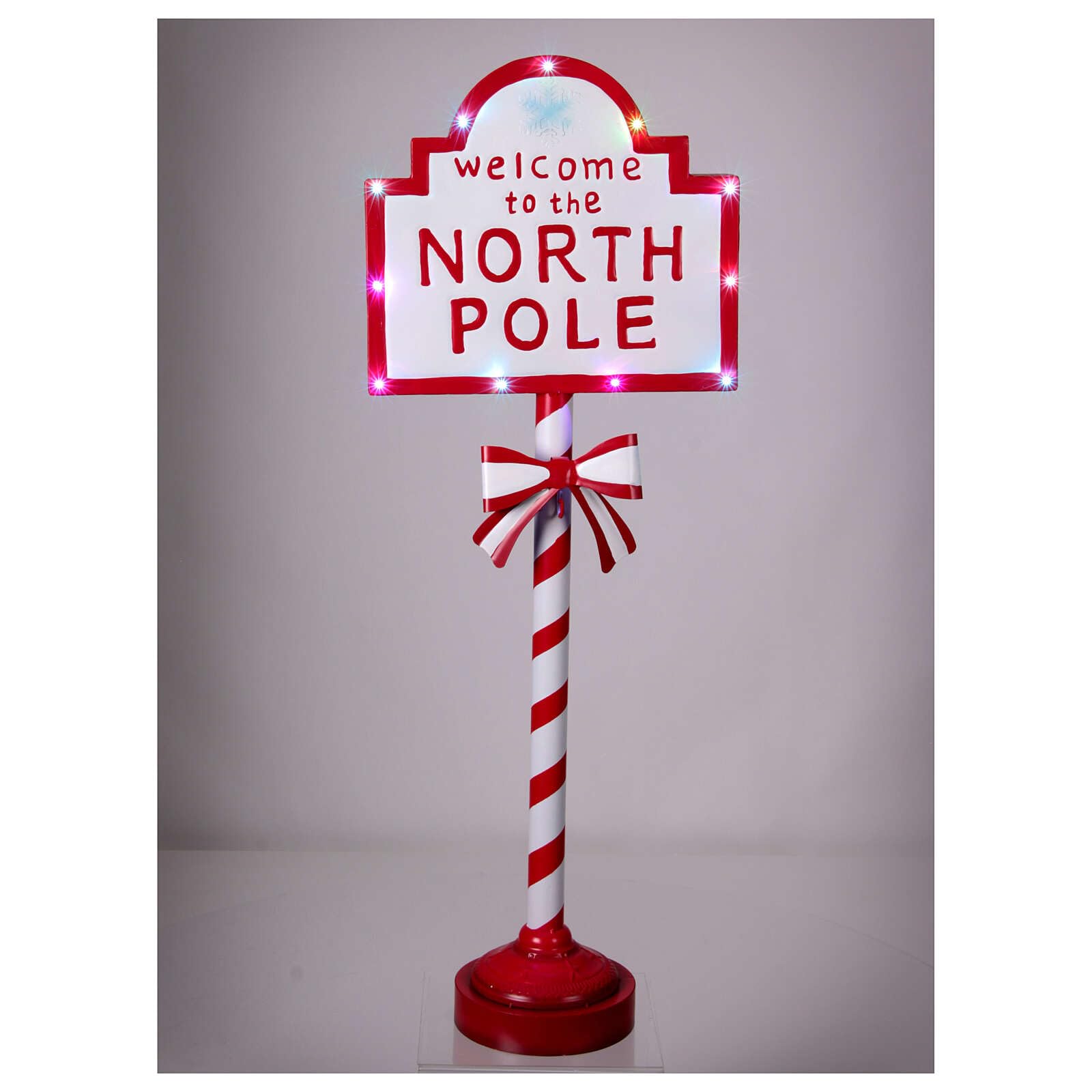 Welcome To The North Pole Light Up Sign