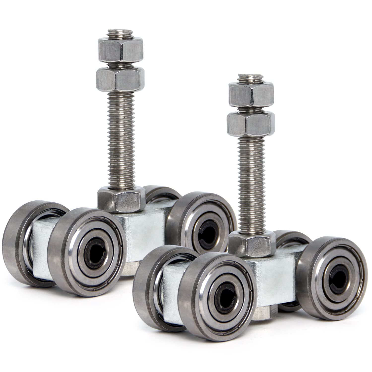 Topown 2pcs 4 Wheel Trolley Assembly M10 Bolt Unistrut Roller ...