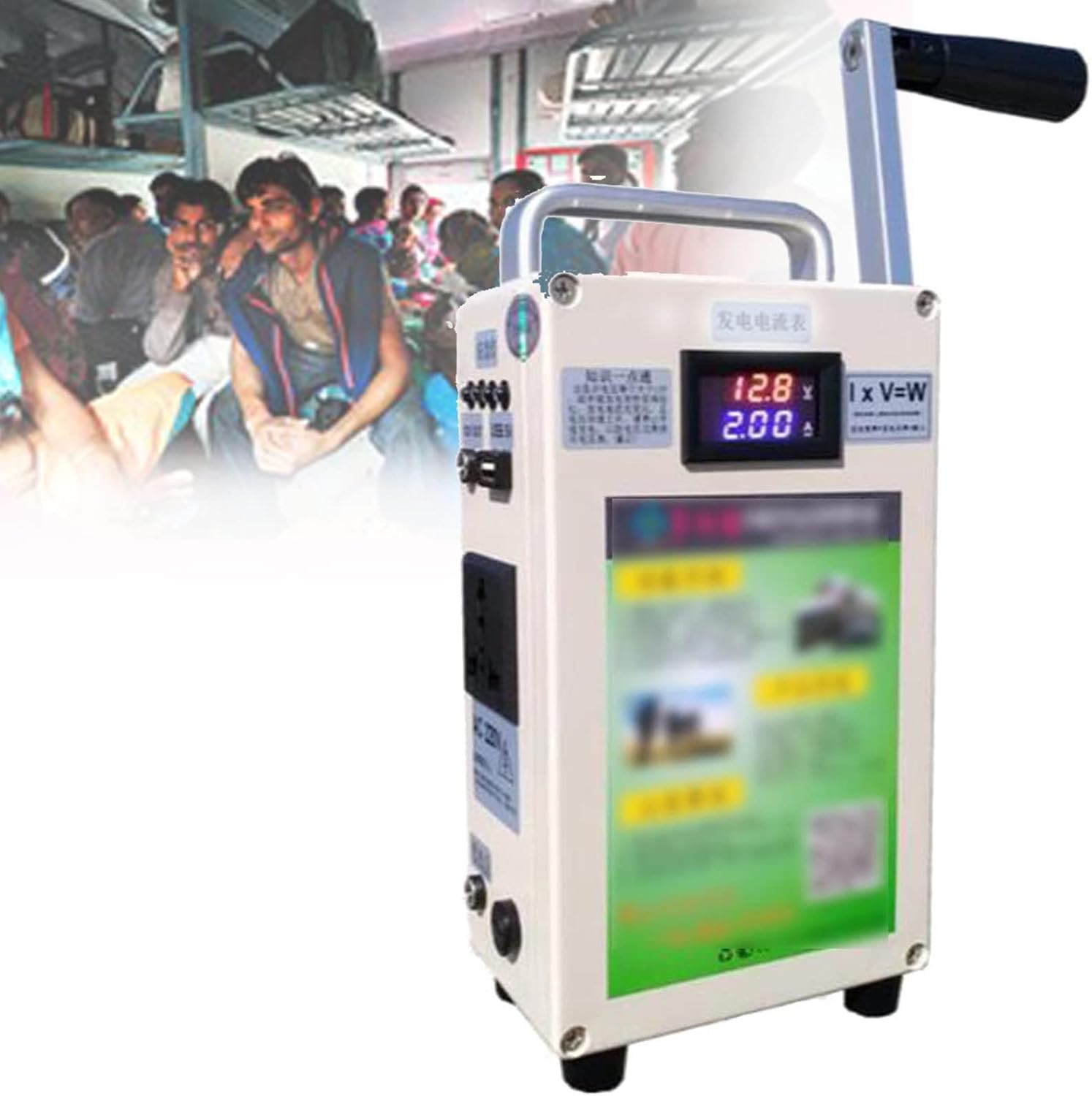 Amazon.com: GAOMIN Portable Manual Hand Generator,150w 15000mah 110v ...