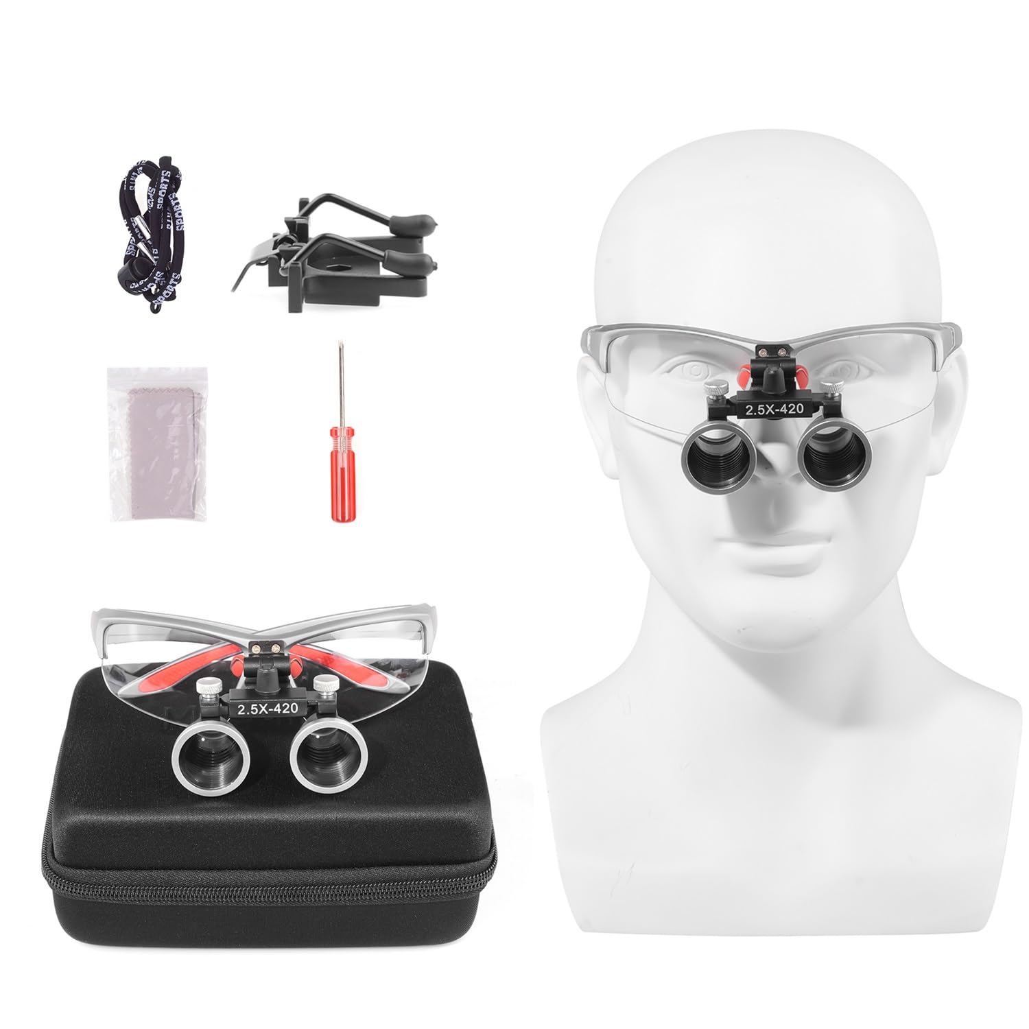 Amazon.com: ORILAO Loupes 2.5X 3.5X Magnification Binocular Magnifier ...