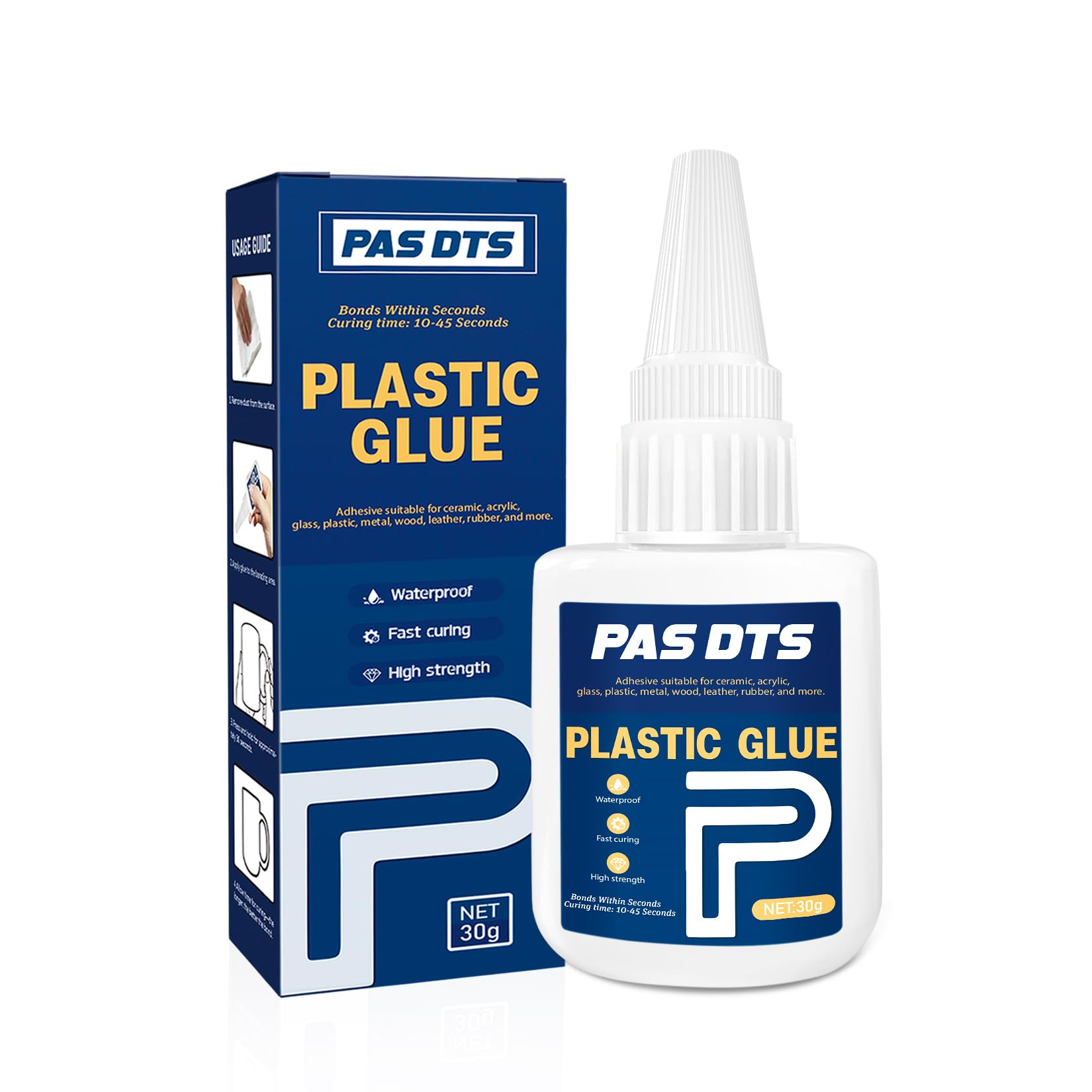 30g Plastic Super Glue - Bonding Solution for All Types of Plastic, Models, and Acrylic ...