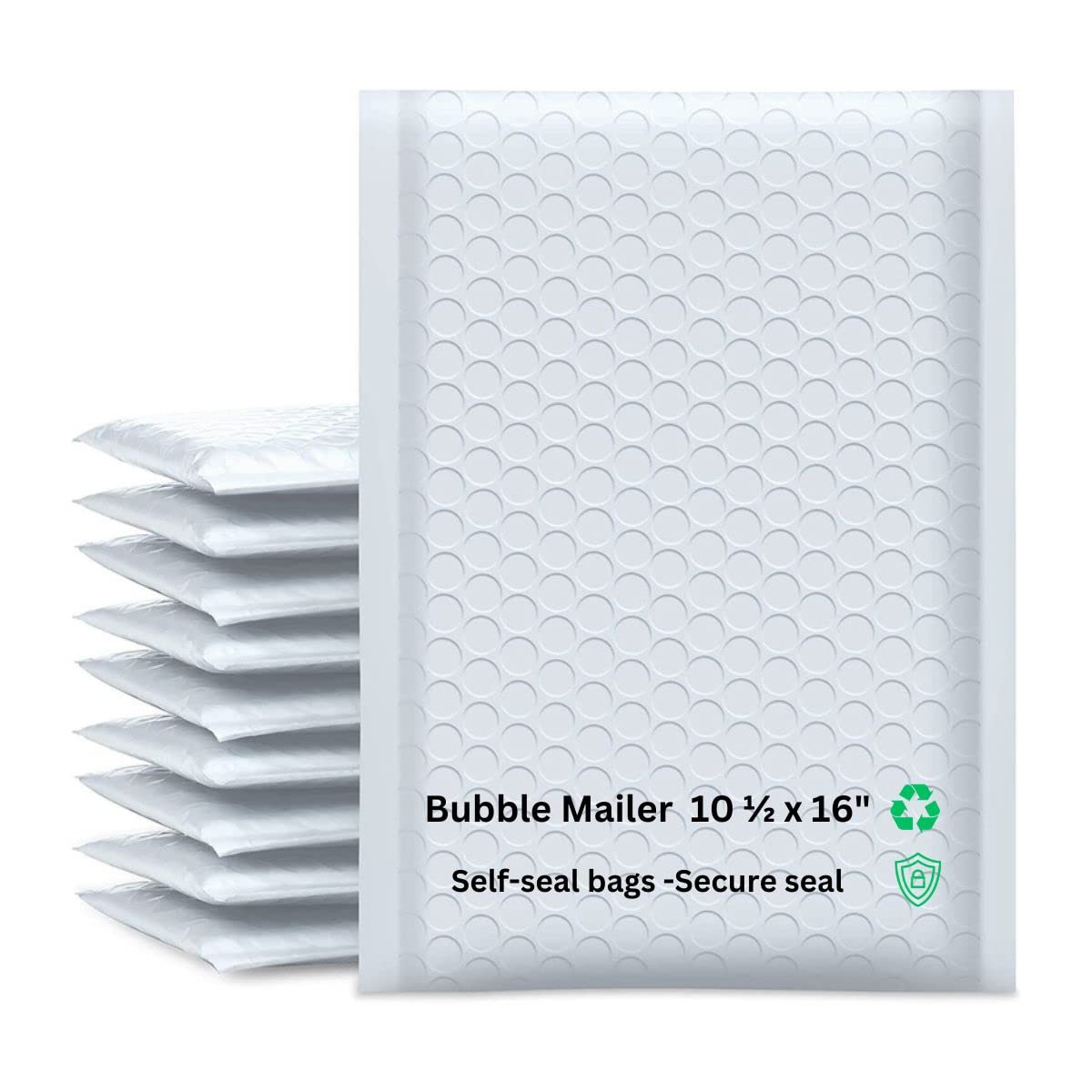 Amazon.com : XIIB 100 Pcs Self-Seal White Bubble Mailers, 10 1⁄2 x 16 ...