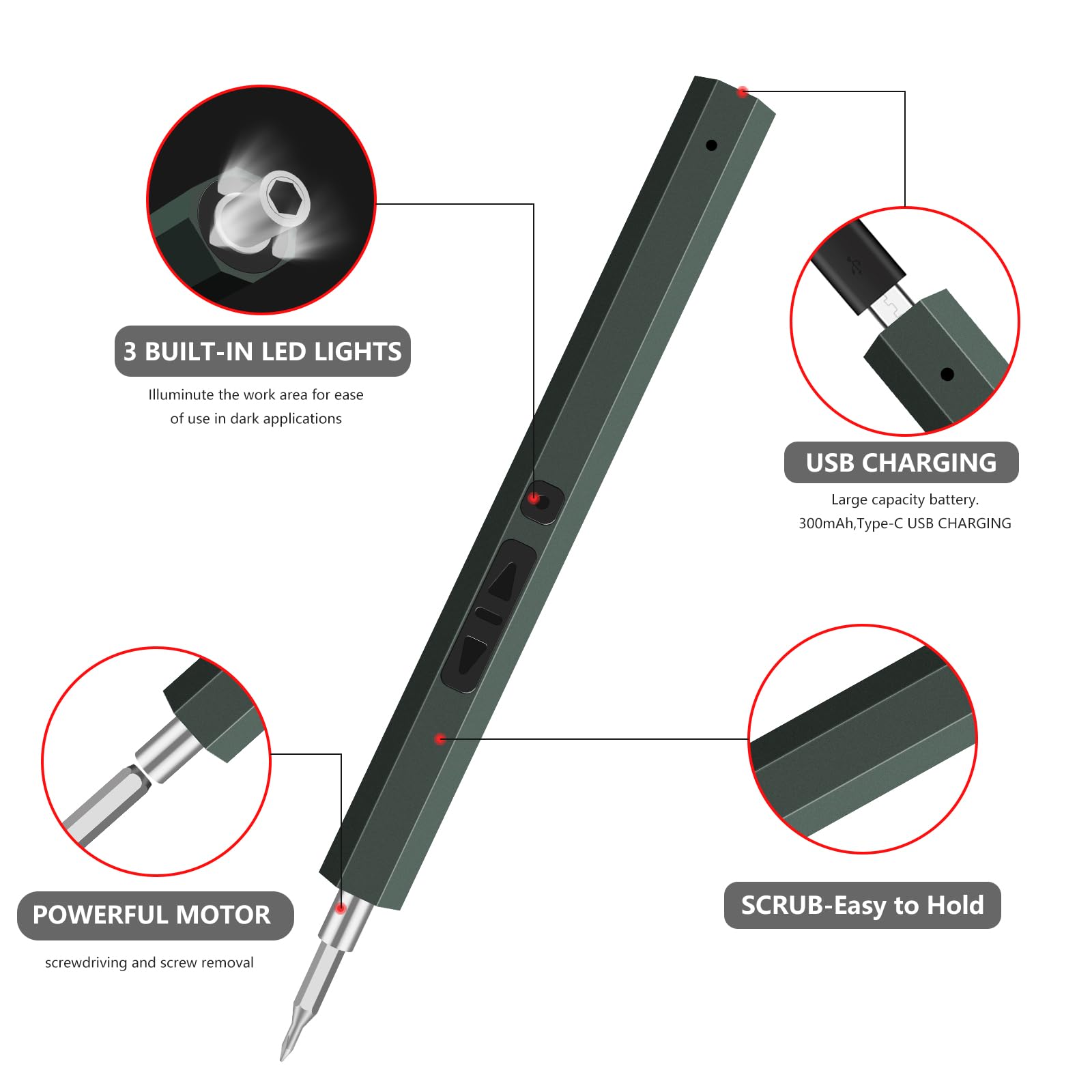 Snapklik.com : Electric Screwdriver Cordless Mini Power Precision ...