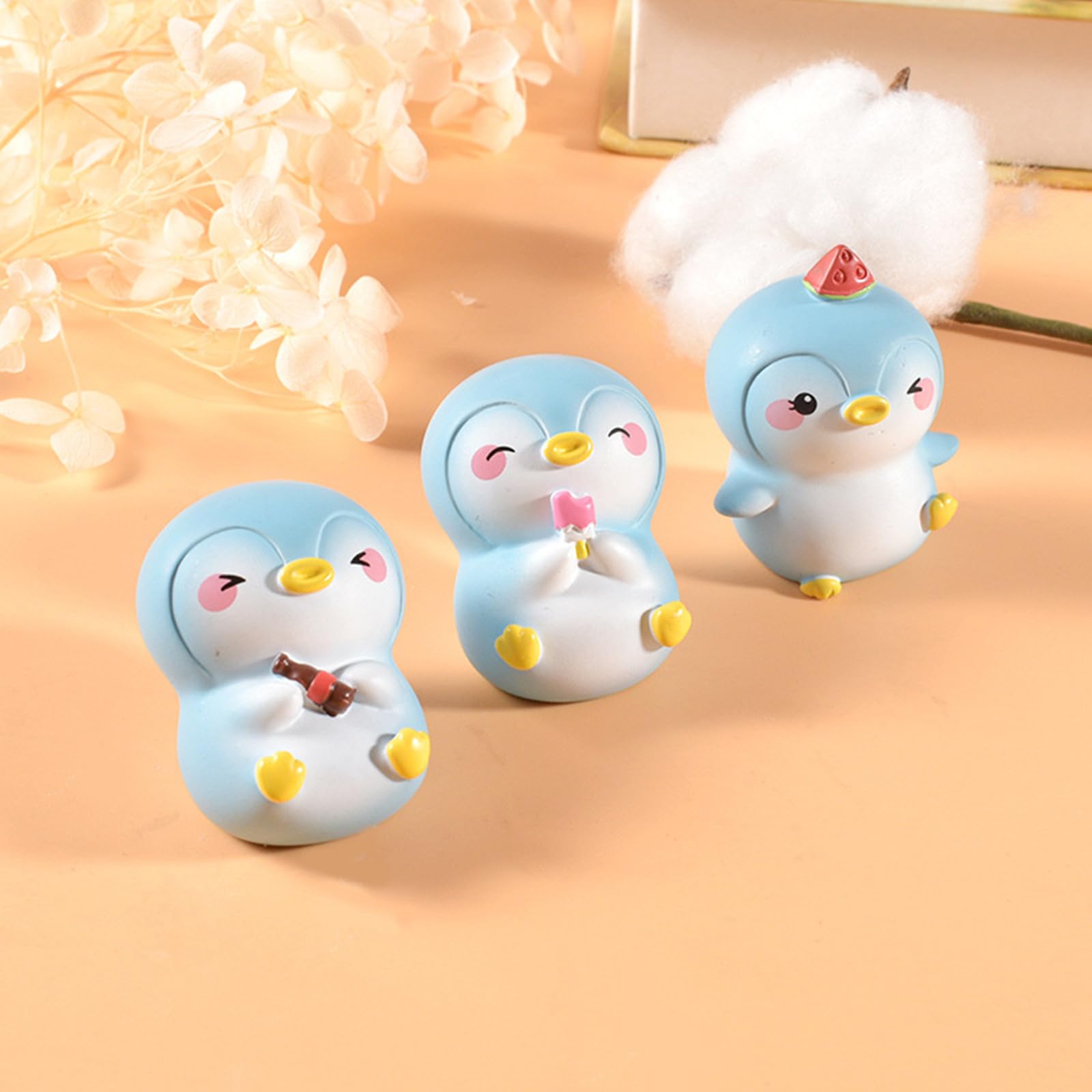 Xidmold 4Pcs 3D Penguin Fondant Mould Cute Animal Penguin Silicone Mold ...