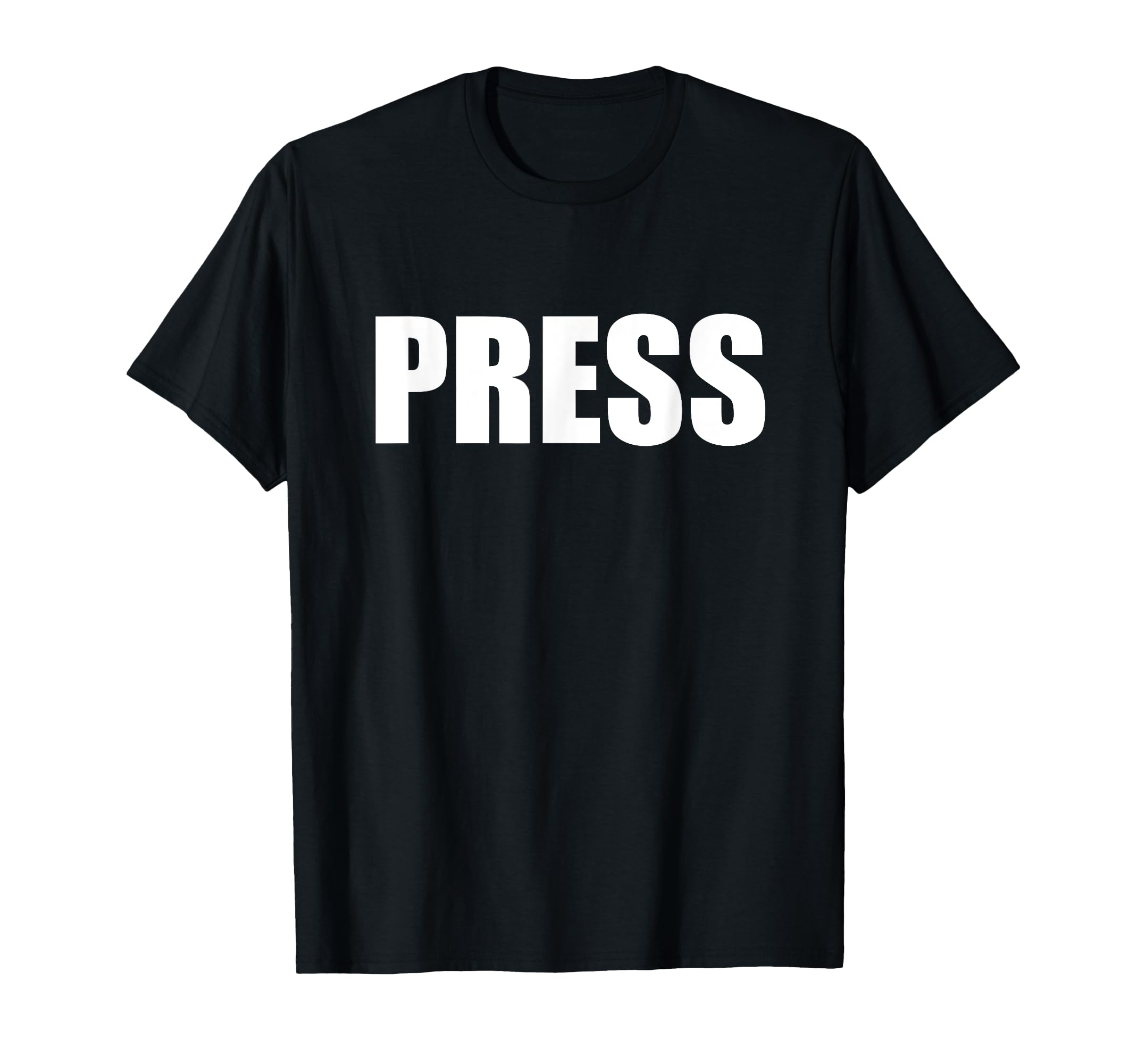 Amazon.com: PRESS for Journalists, Reporters, News Media T-Shirt ...