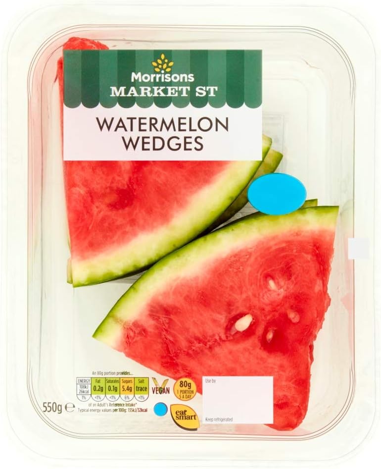 Morrisons Market Street Watermelon Wedges, 550g : Amazon.co.uk: Grocery