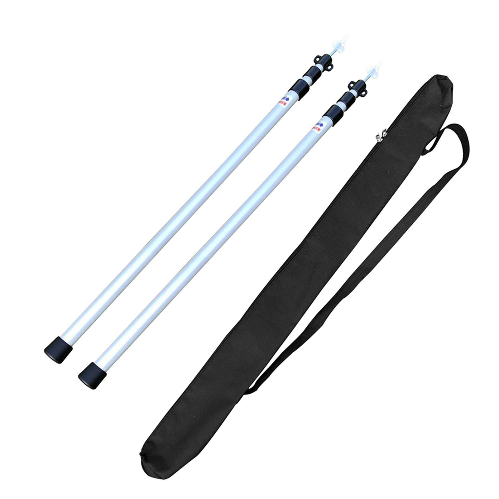 Buy ZJZ 2pcs Telescopic Tarp Poles Outdoor 2.3m Aluminium Alloy 3 ...