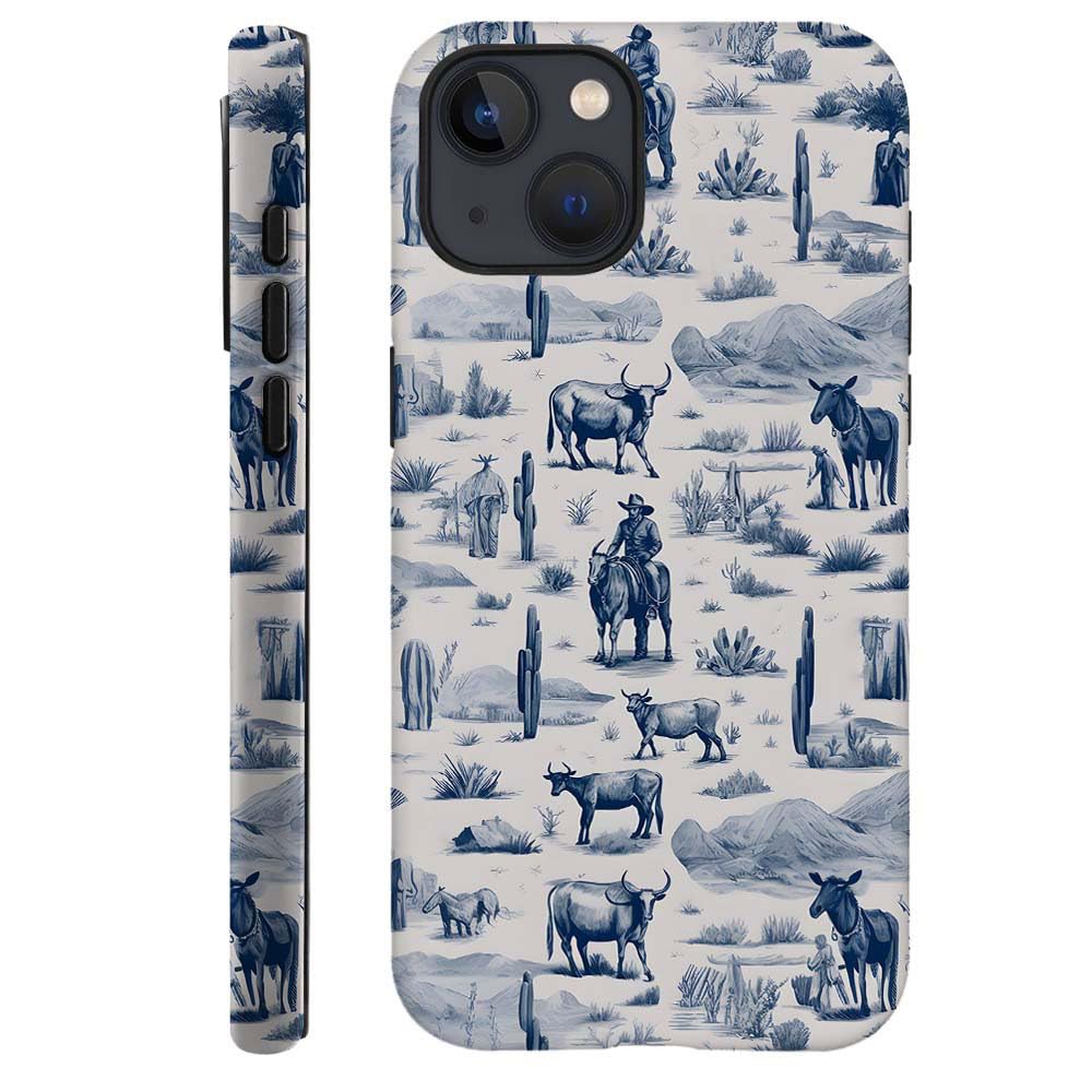 Amazon.com: kiritfox Case Compatible with for iPhone 14,Vintage Western Horses Cow Phone Case ...