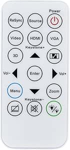 Amazon.com: General Replacement Remote Control Fit for Optoma Projector ...