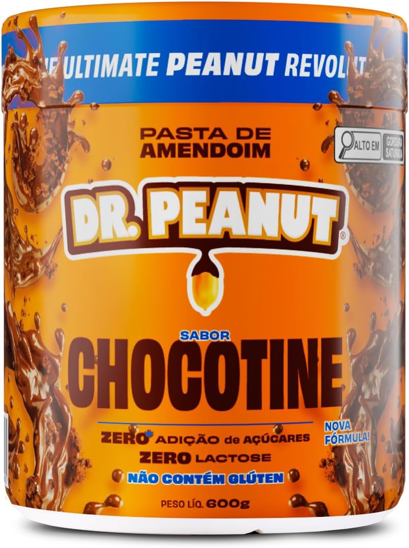 Pasta de Amendoim DR. Peanut Chocotine 600G - Com Whey Protein : Amazon ...