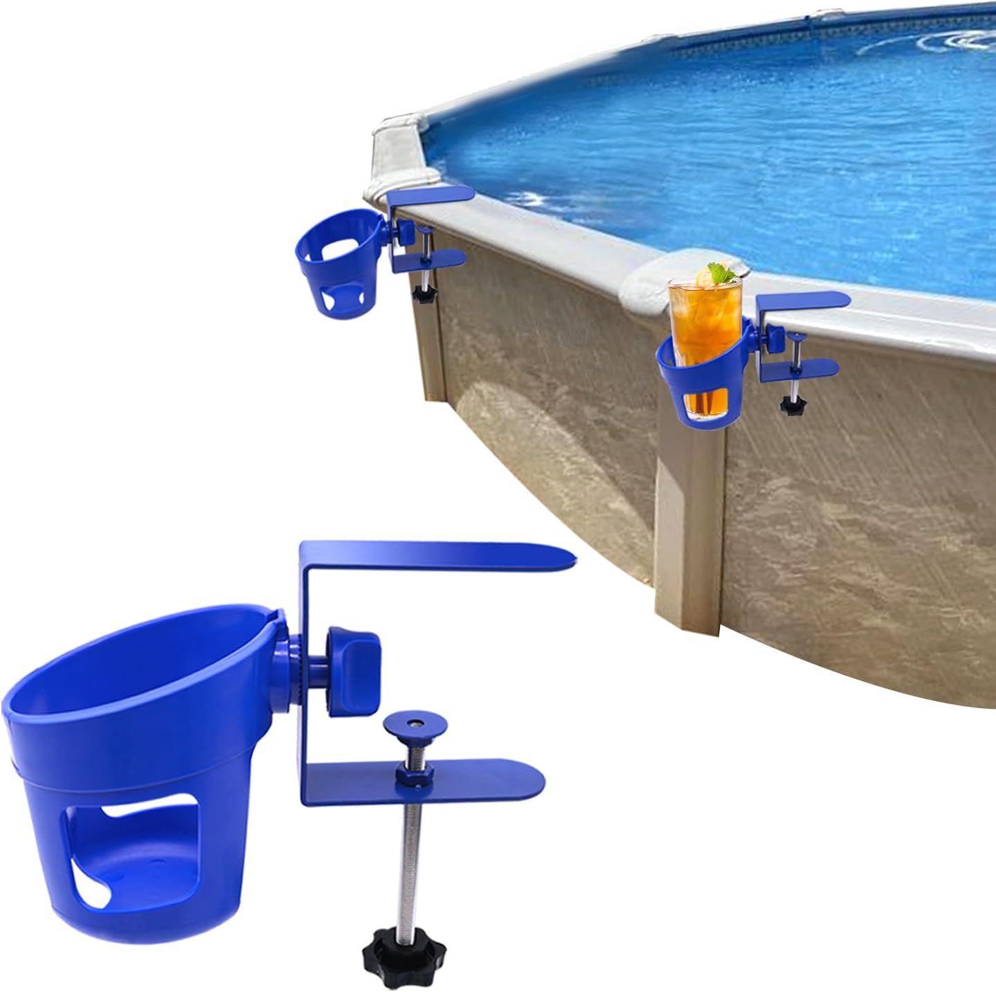 Amazon.com: Pool Helper 2 Pack Poolside Cup Holders for Above Ground ...