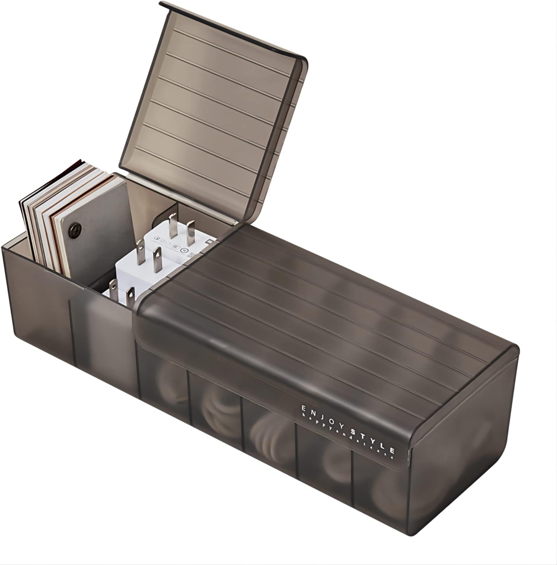 Amazon.com: Premium Cable Organizer Storage Box, Extra-Large ...