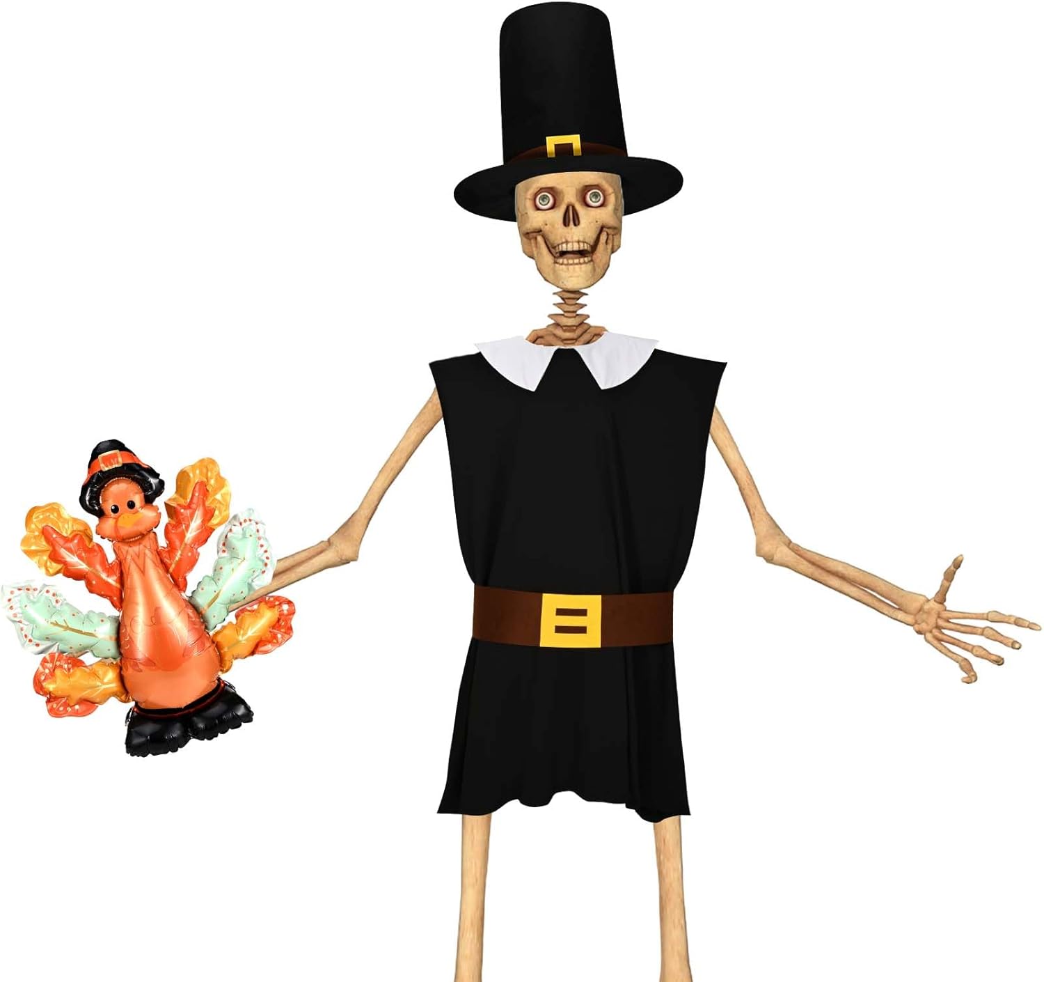 Amazon.com: Clovilet 4Pcs 12 ft Thanksgiving Giant Skeleton Costume ...