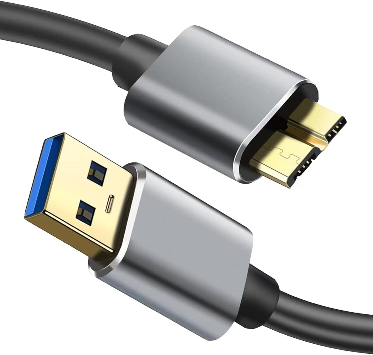 Amazon.com: CableWholesale Micro USB 3.0 Cable, Black, Type A Male ...