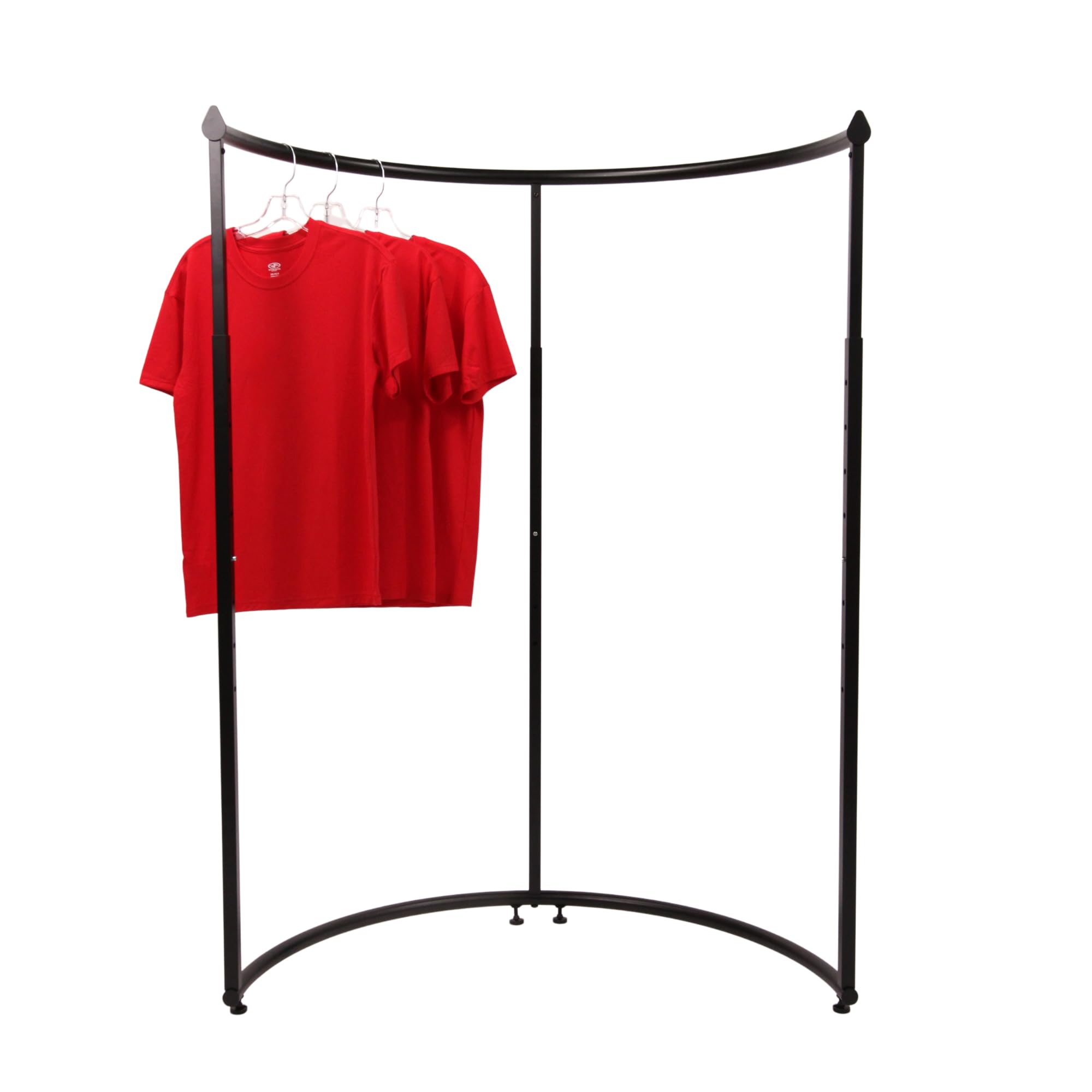 Amazon.com: SSWBasics Half Round Black Clothing Rack - 64” Usable ...