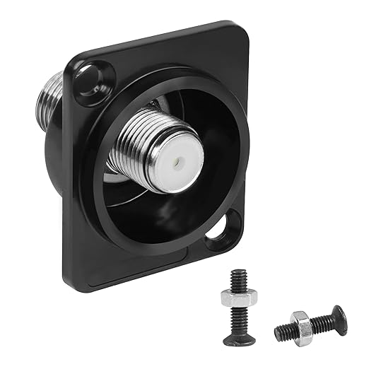 Amazon.com: QIANRENON Inch F Type Panel Mount Adapter F-Type Female to ...