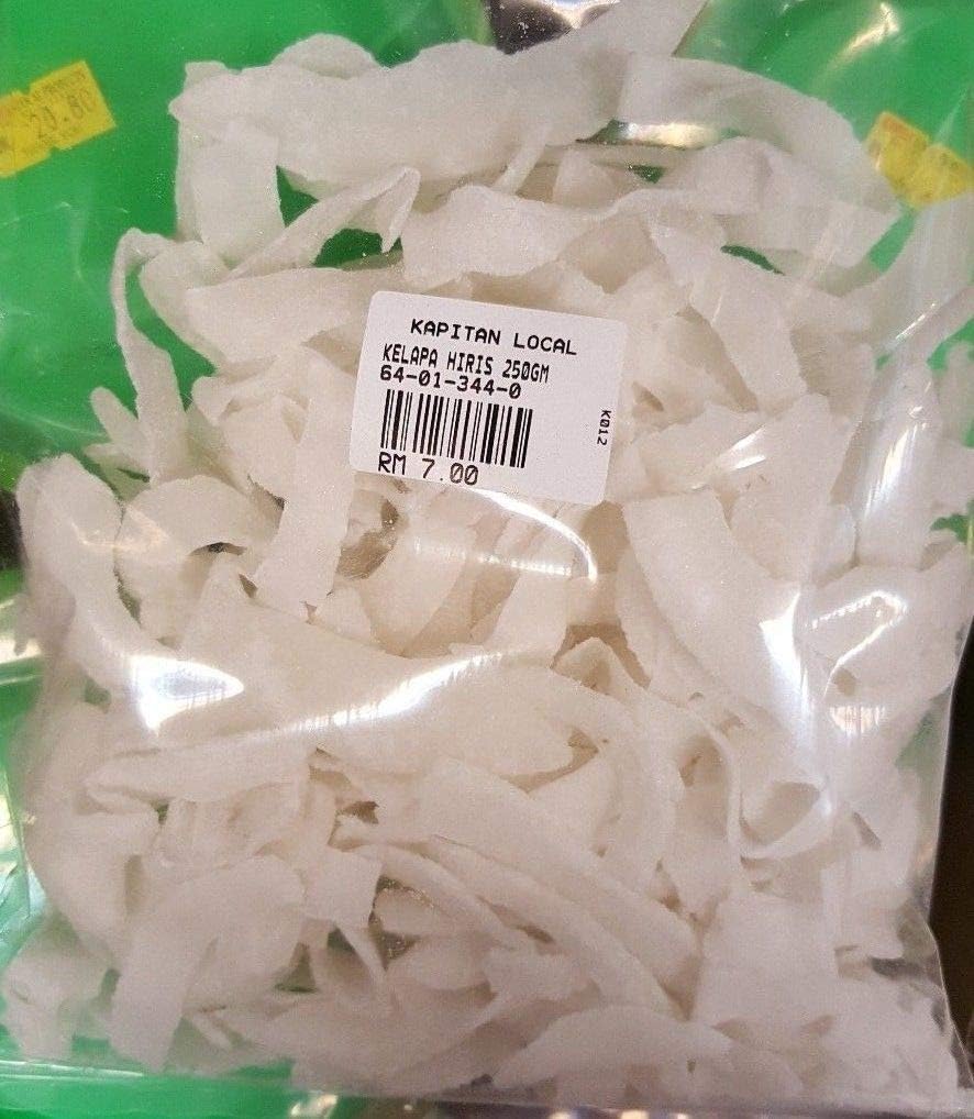 Amazon.com : Malaysia home-made sweeten Candied Coconut Ribbons 1 Packs ...