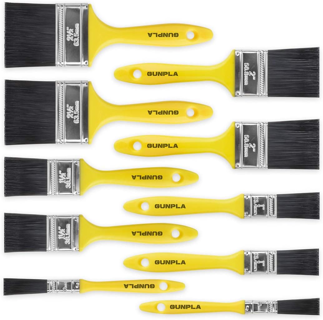 Stanley HOBBY10 10 Piece Hobby Paint Brush Set : Amazon.co.uk: DIY & Tools