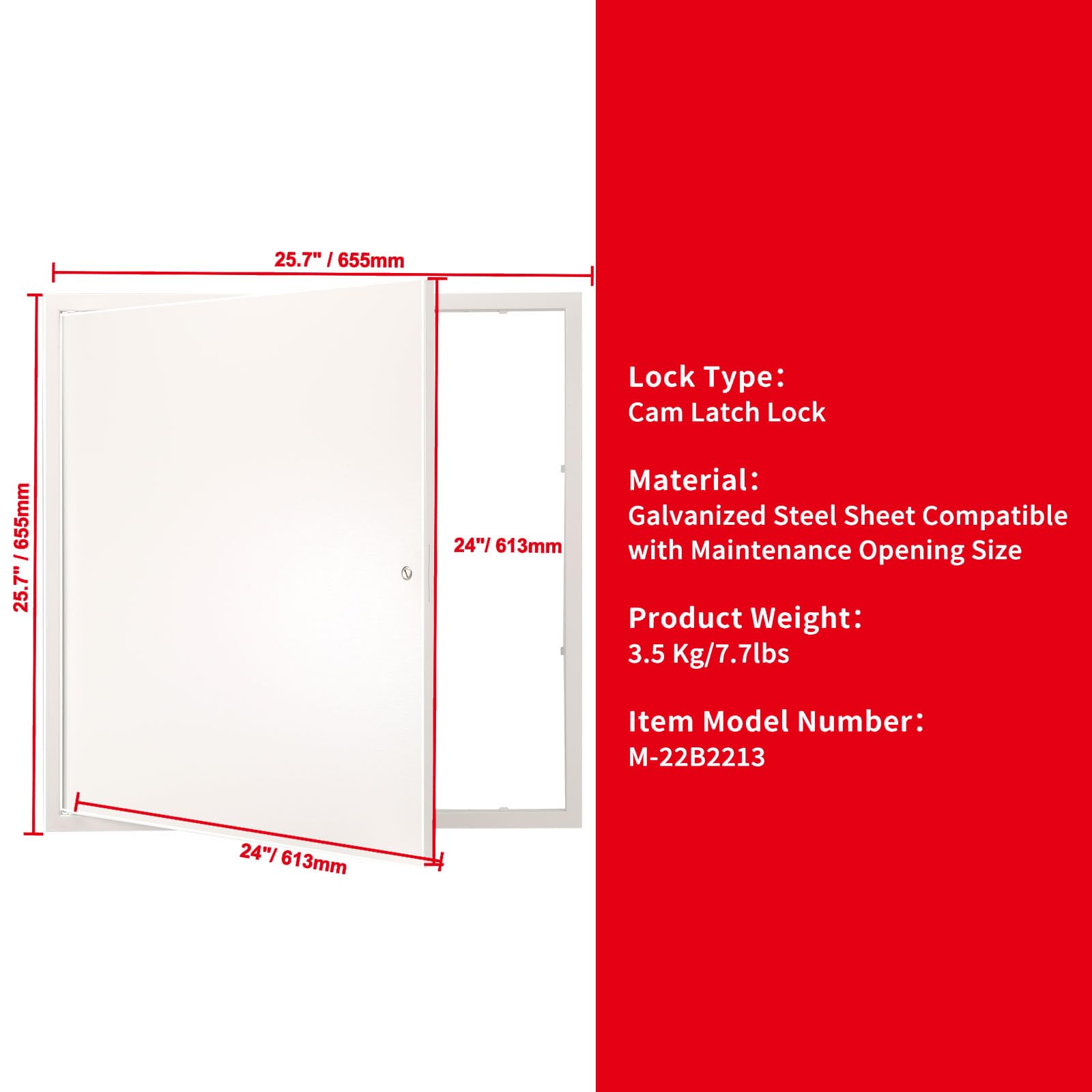 Snapklik.com : Access Panel For Drywall & Ceiling, 24 X 24 Inch ...