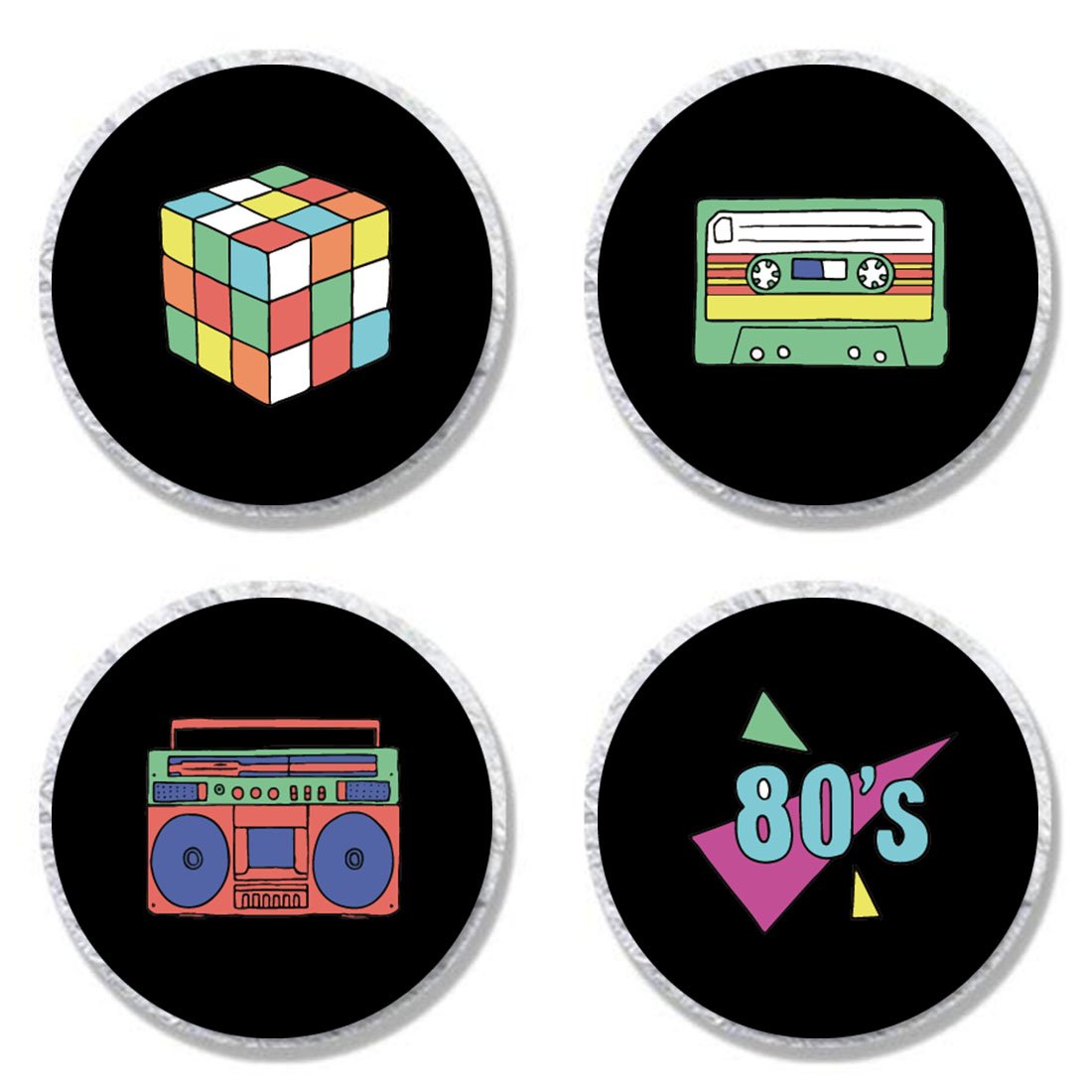 Amazon.com: MAGJUCHE 80s Retro Candy Stickers, Totally 1980s Party ...